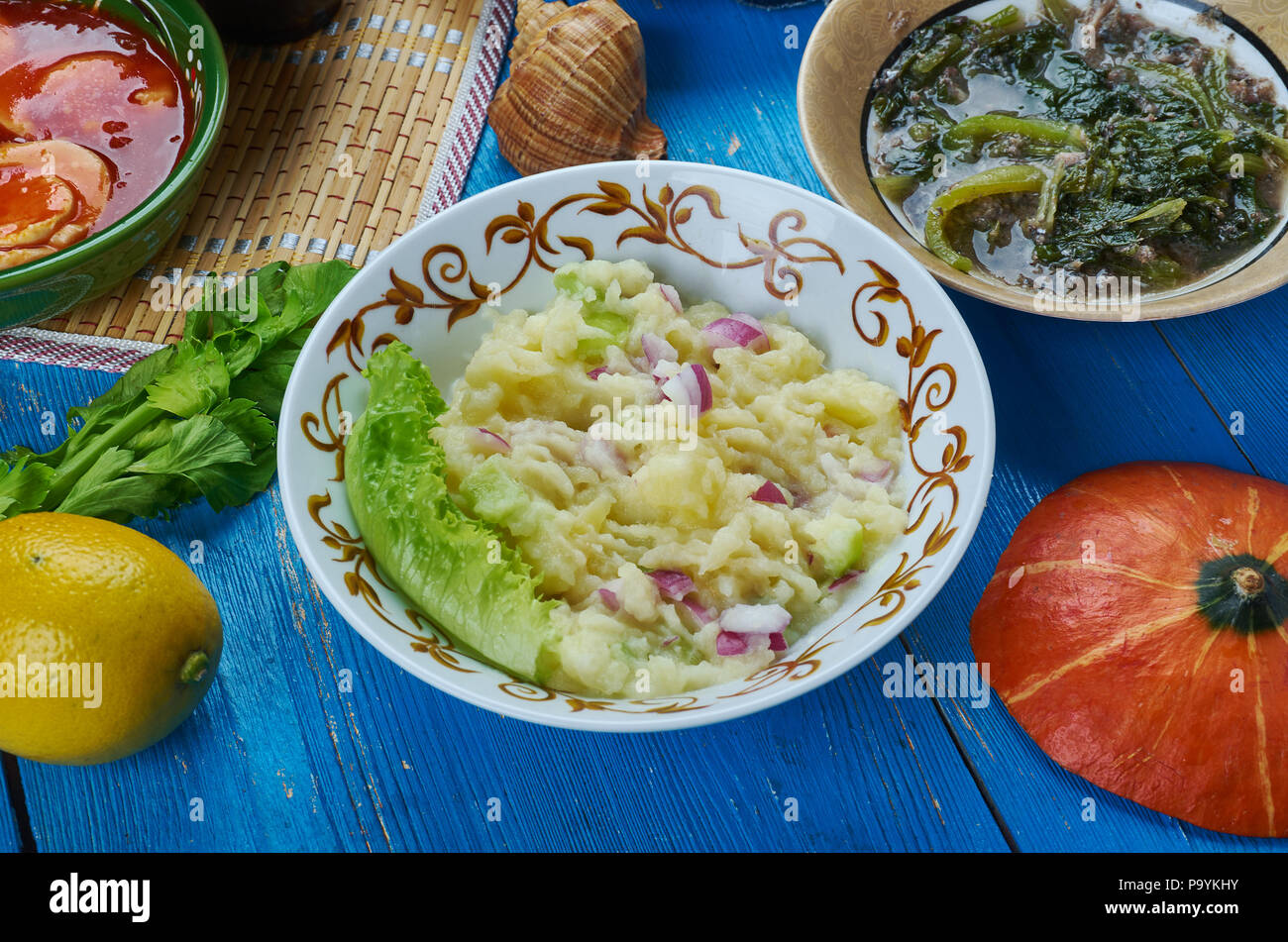 Alu Pitika, Mashed Potato in Mustard Oil , Assamese cuisine South-East ...