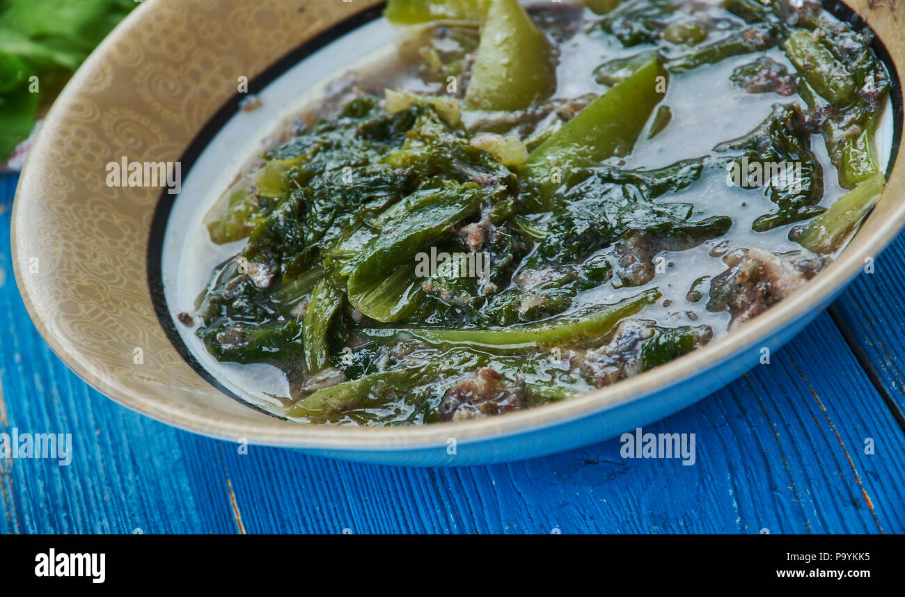 Dal Kosu Xaak, Assamese cuisine South-East Asia Traditional assorted ...