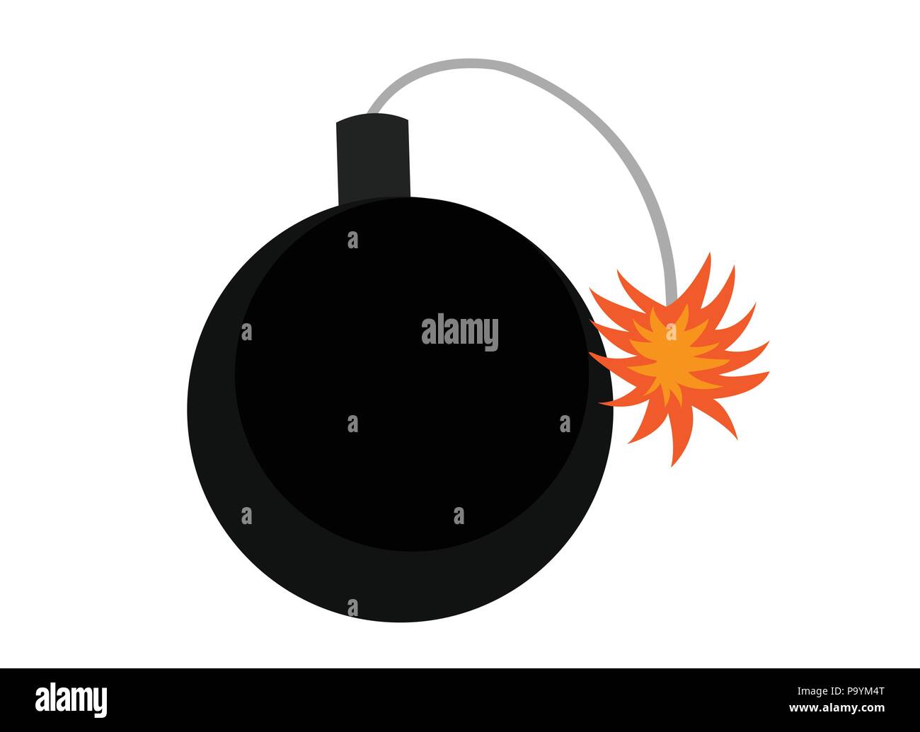 A medieval bomb lit and ready to explode Stock Vector Image & Art - Alamy