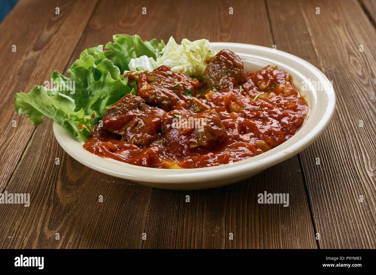 Traditional West African Beef Stew, in countries like Cameroon, Nigeria ...