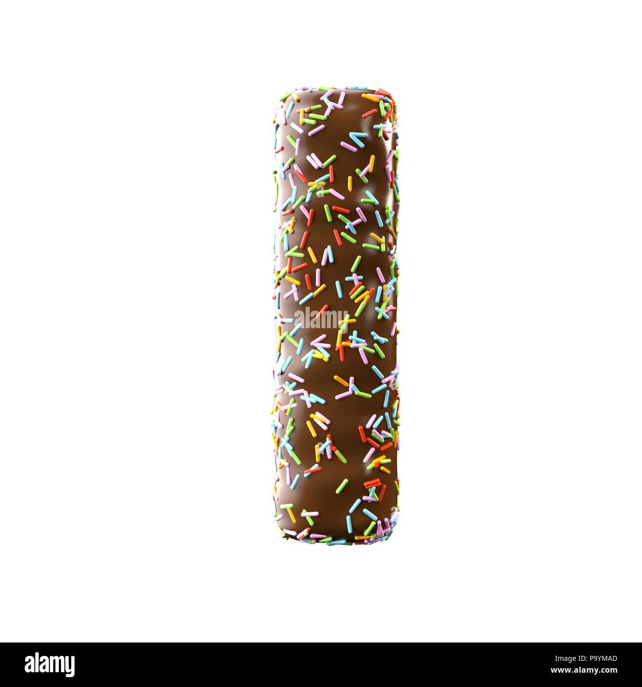 chocolate letter I Isolated on white background Stock Photo - Alamy