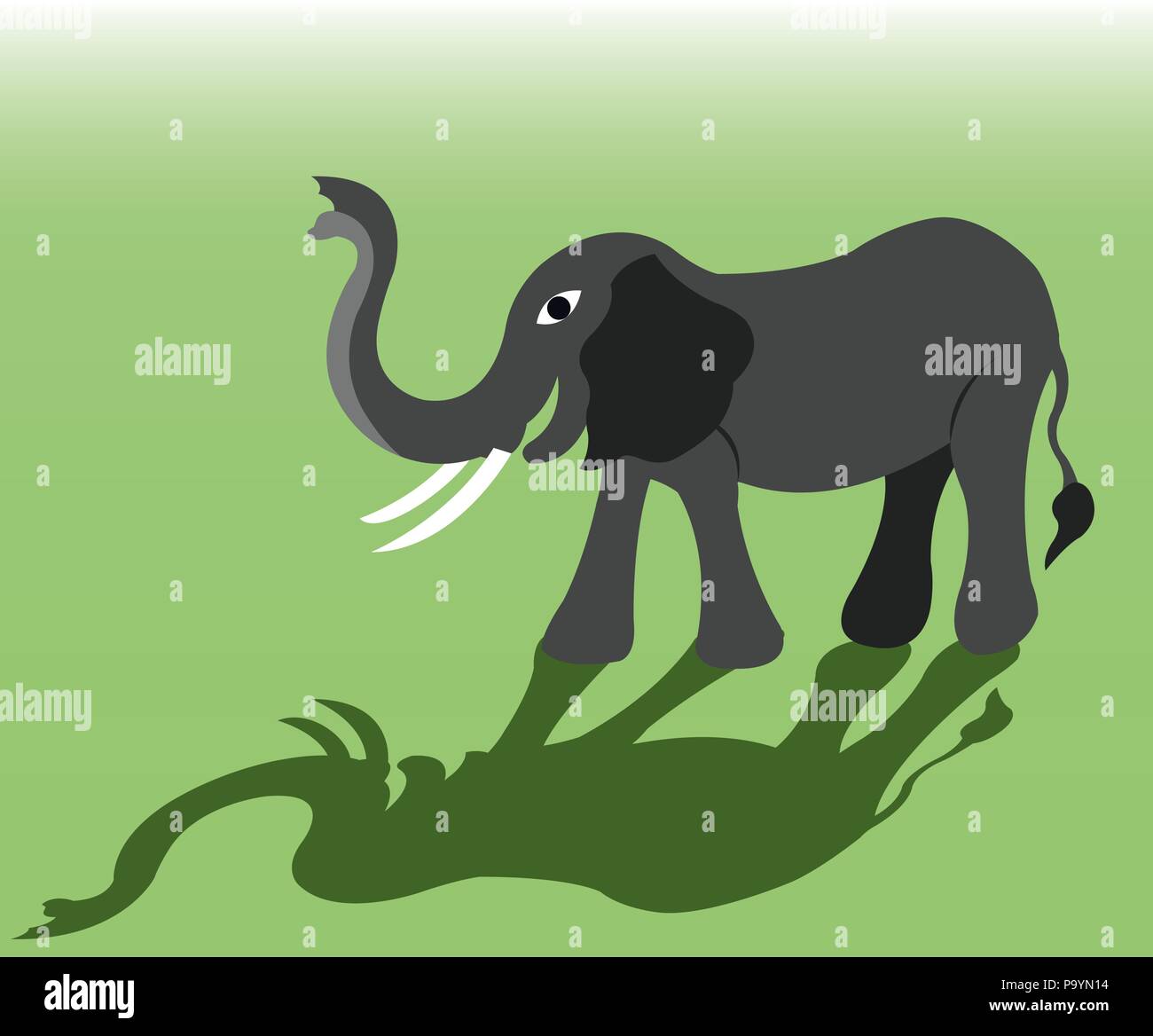 Its trunk Stock Vector Images - Alamy