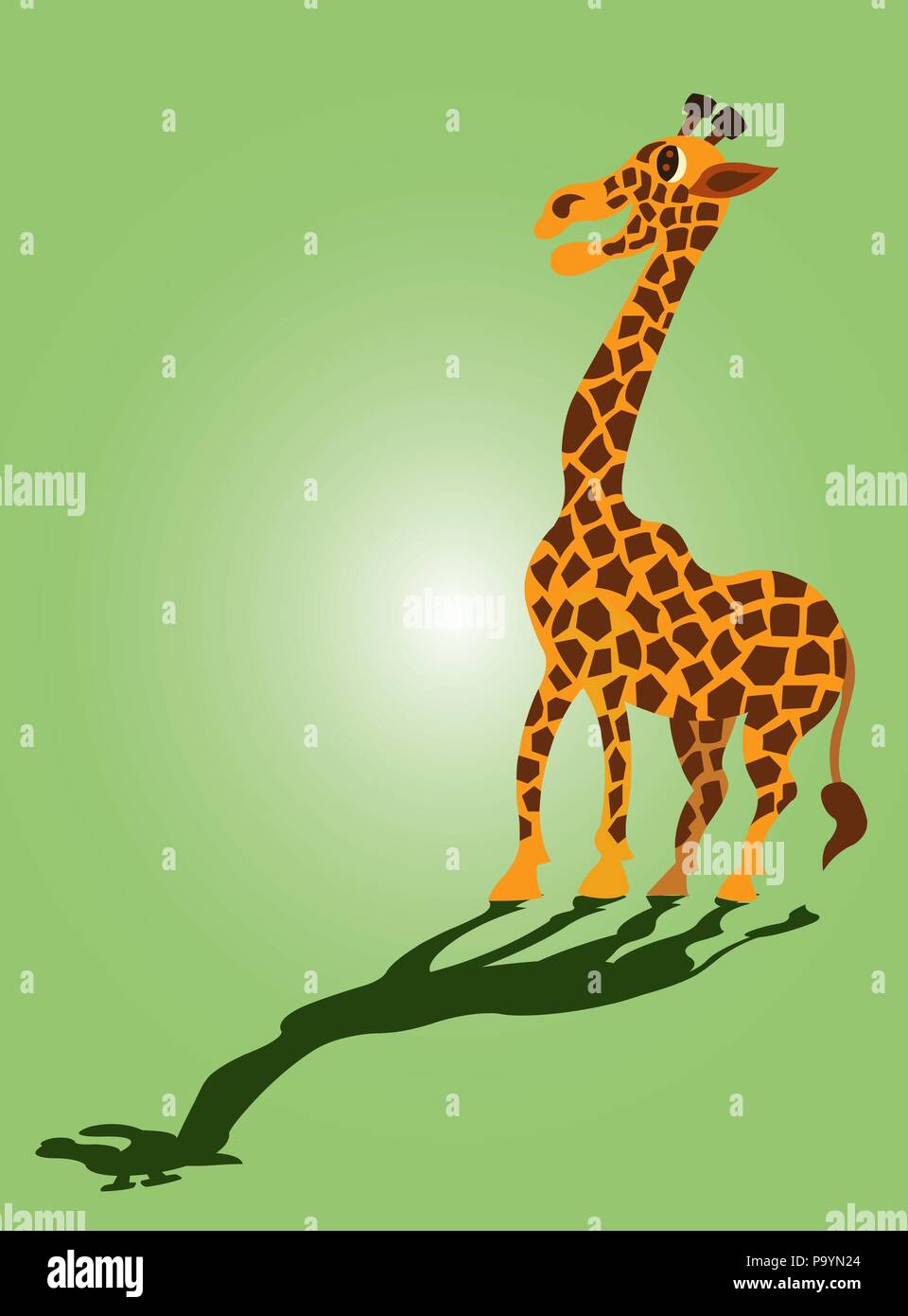 Giraffe stands Stock Vector Images - Alamy