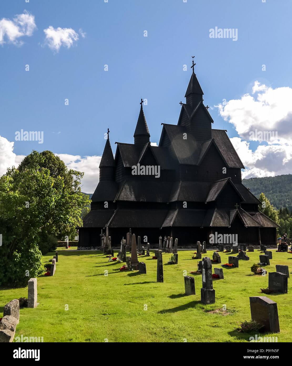 Heddal Stave Church, Norways largest stave church, Notodden ...