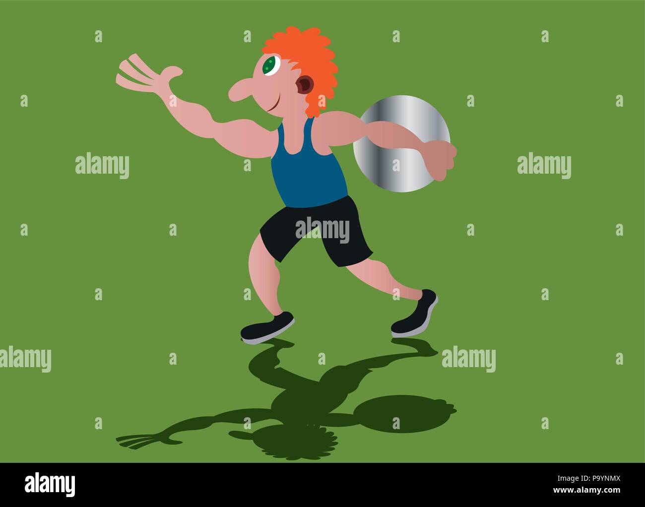 Discus Stock Vector Images - Alamy