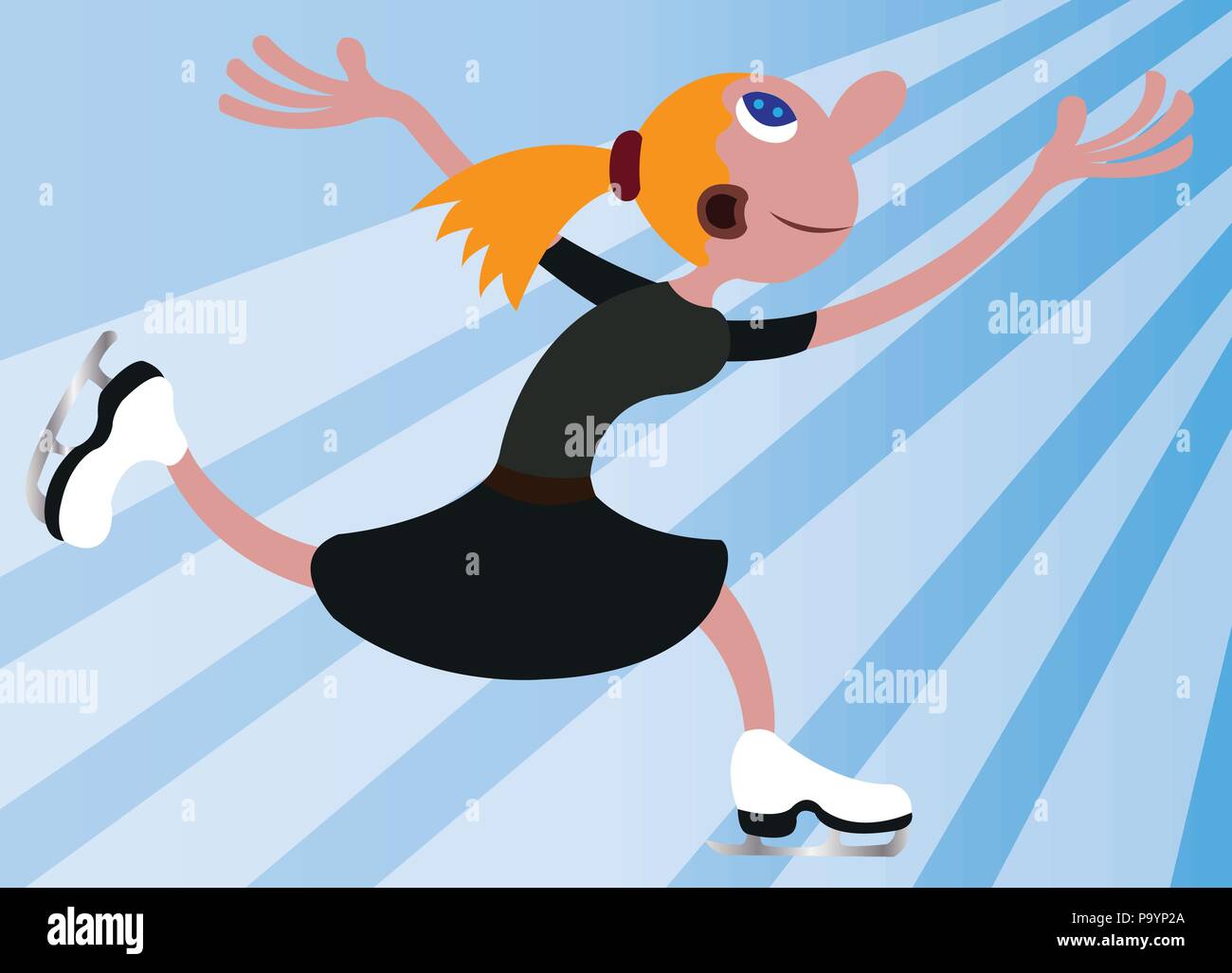 Skating rink winter sports Stock Vector Images - Alamy