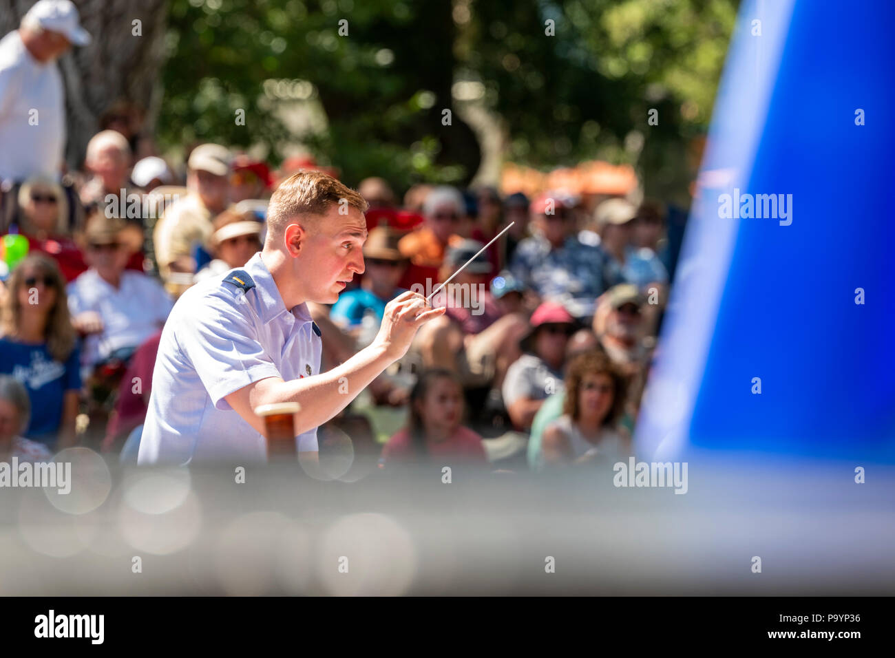 Conductor, United States Air Force Brass Band plays a Fourth of July ...