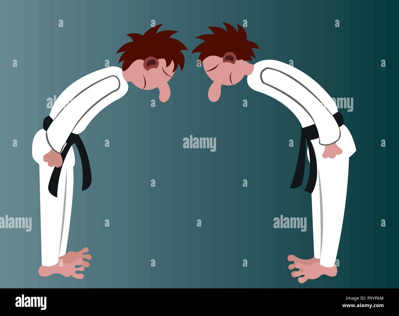 Karate bow Stock Vector Images - Alamy