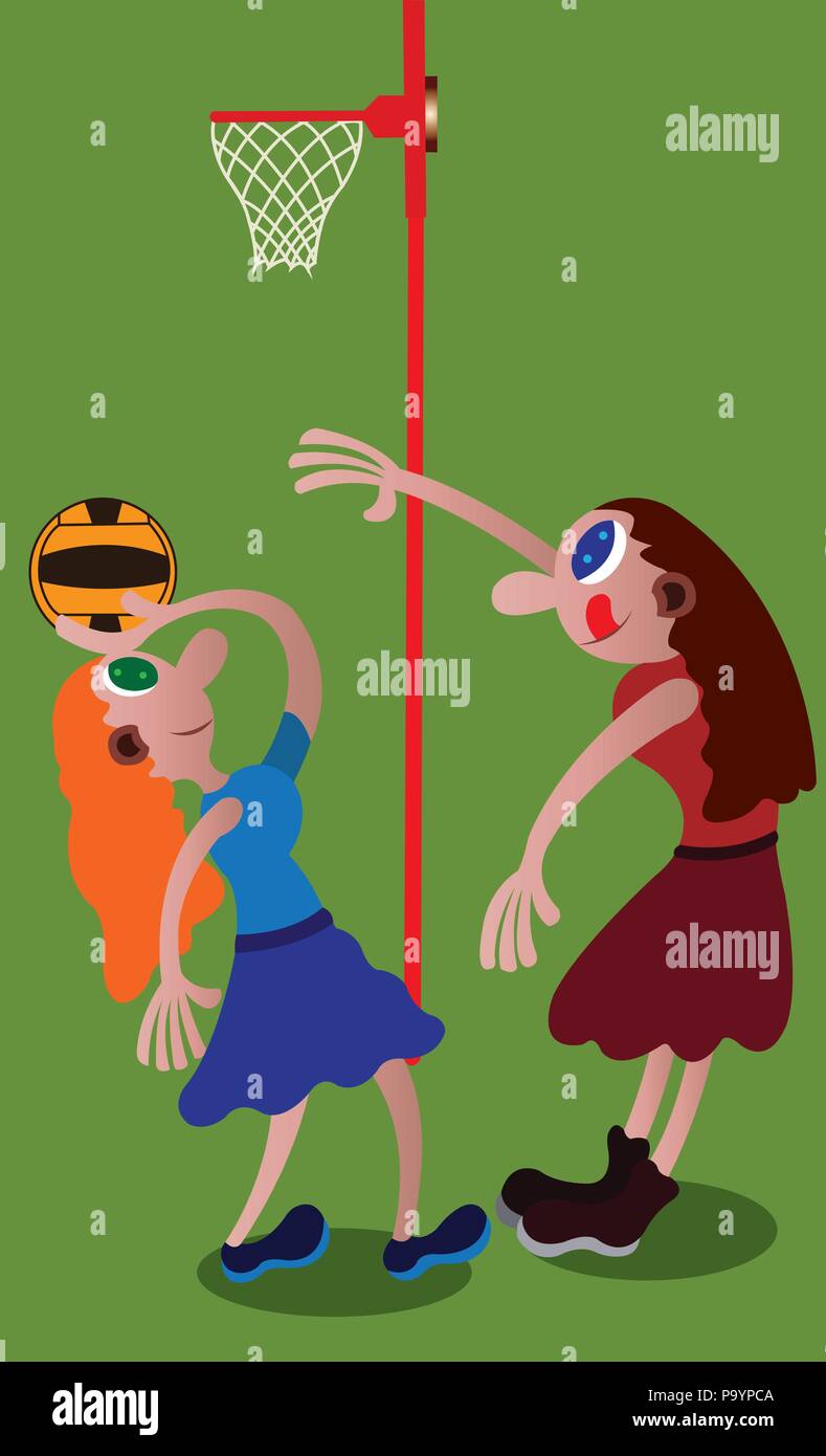 Netball Stock Vector Images - Alamy