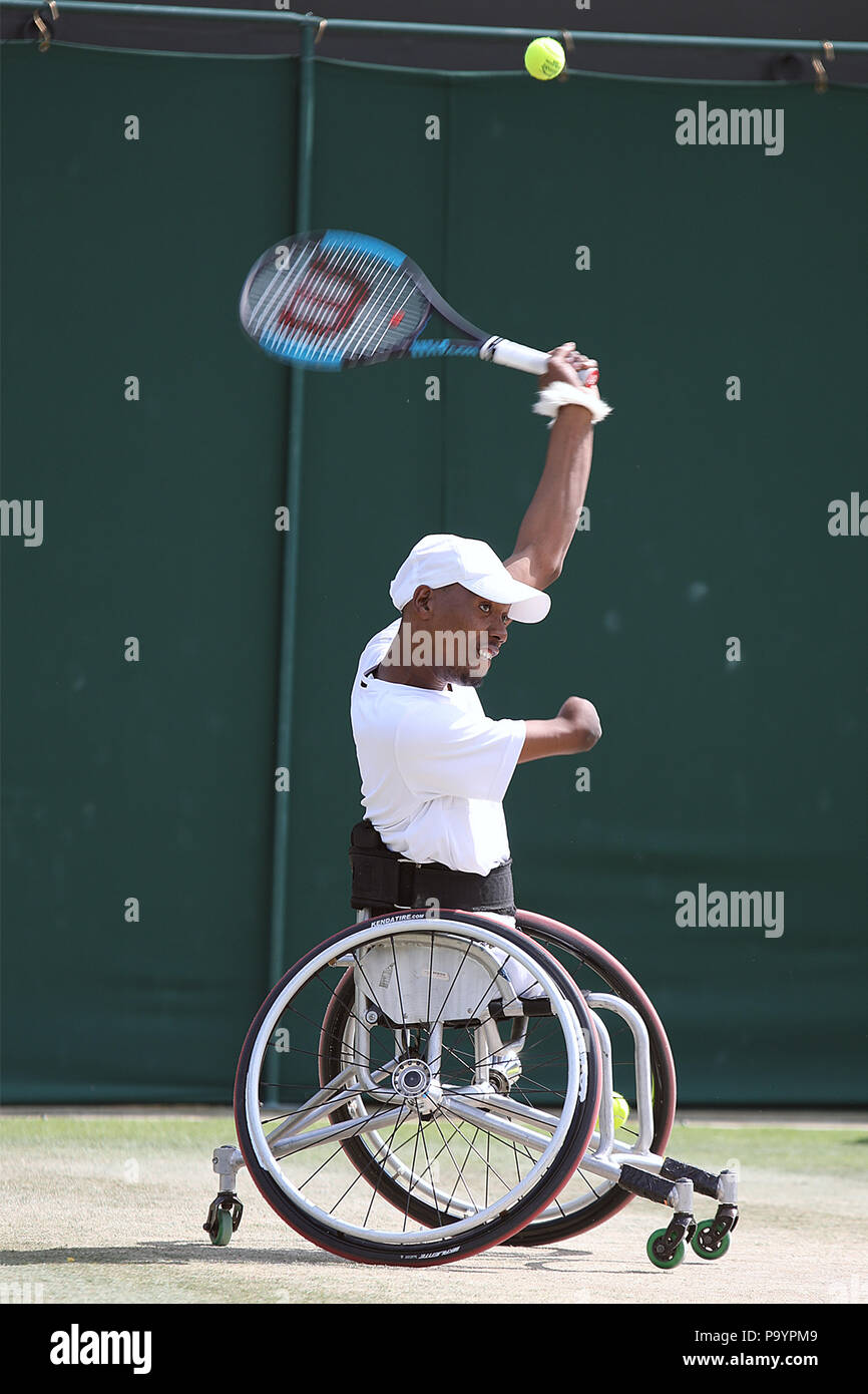 Lucas Sithole of South Africa (pictured) along with his doubles partner ...