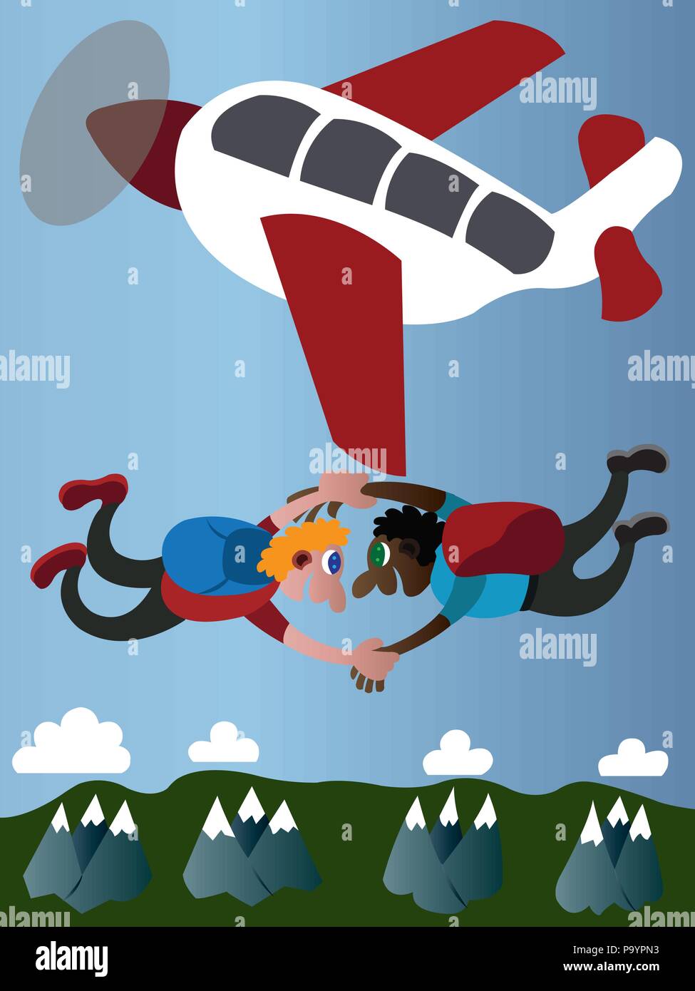 Make the jump Stock Vector Images - Alamy