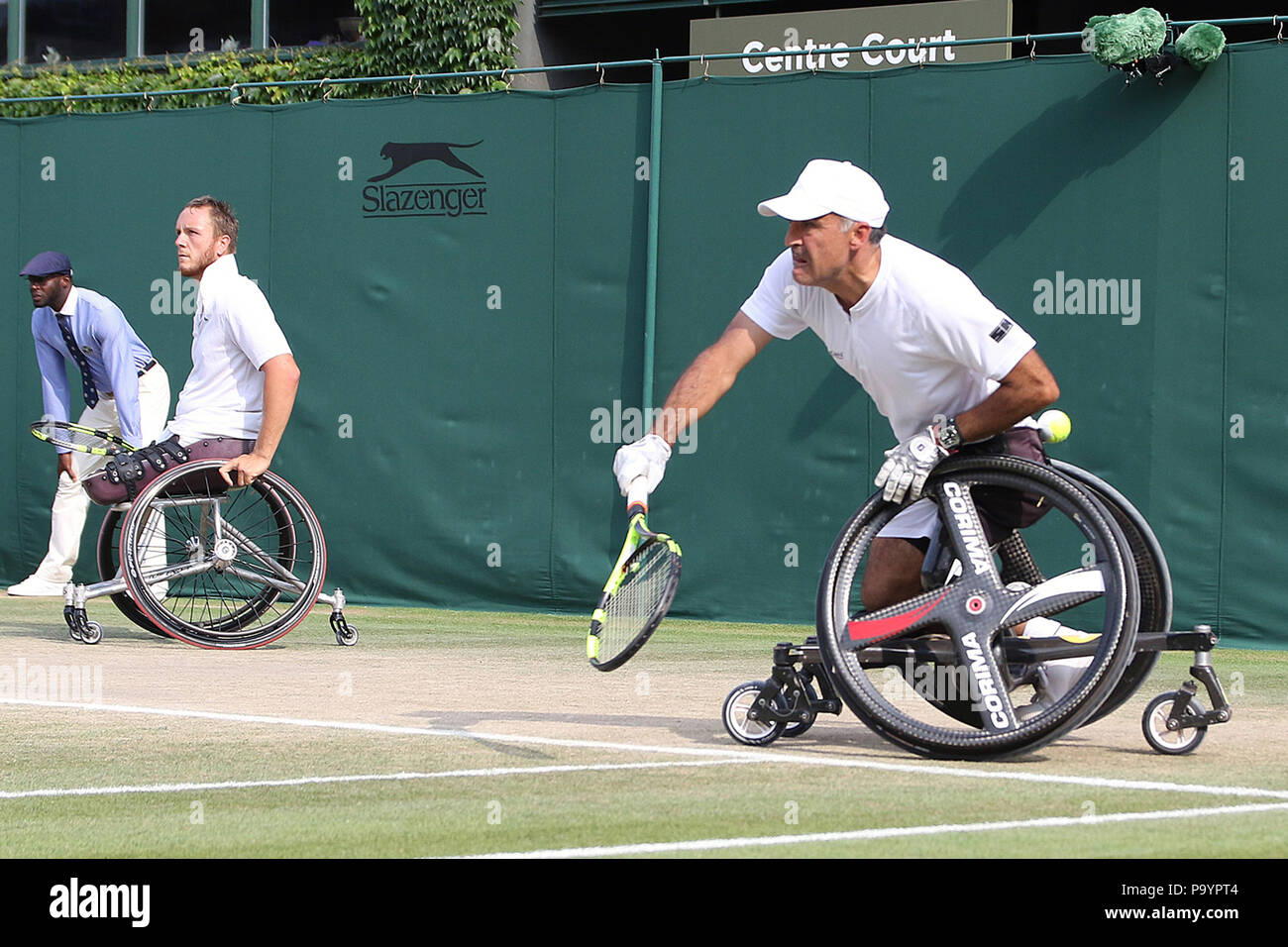(L to R) Nicolas Peifer & Stephane Houdet of France (pictured) in the ...