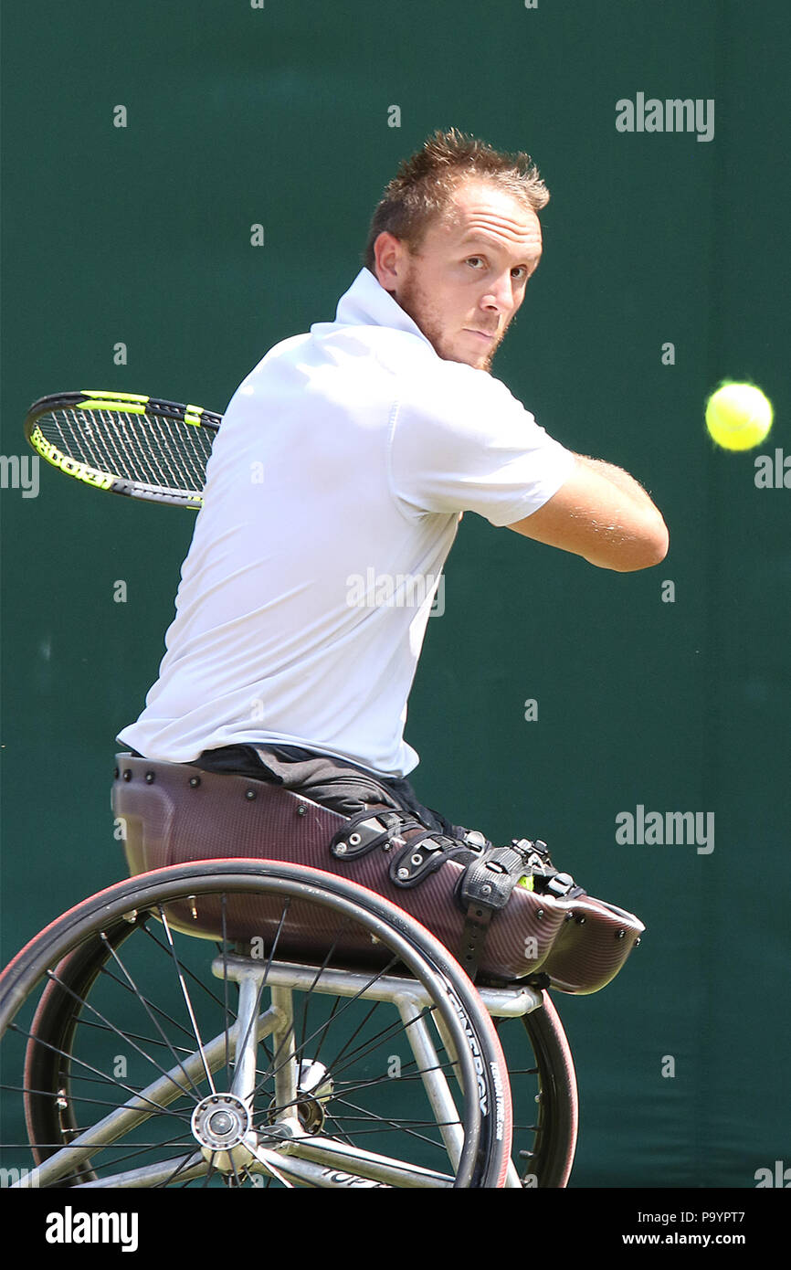 Nicolas Peifer of France (pictured) competing in the men's tennis ...
