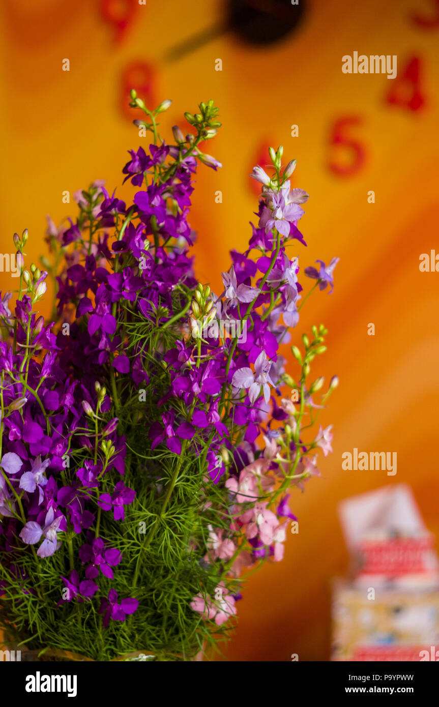 a bouquet of bright spring flowers of various types Stock Photo - Alamy