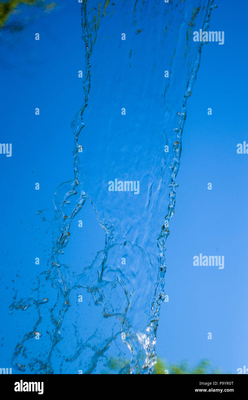 transparent falling water flows Stock Photo - Alamy
