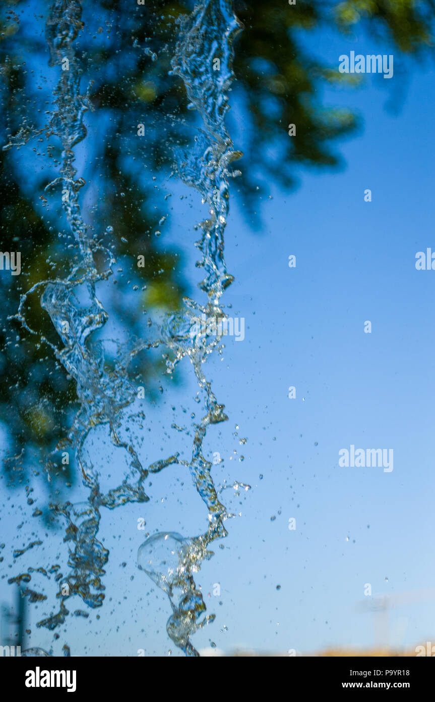 transparent falling water flows Stock Photo - Alamy