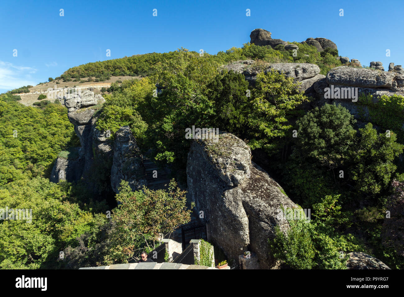 Amazing landscape of Rocks formation near Meteora, Thessaly, Greece ...