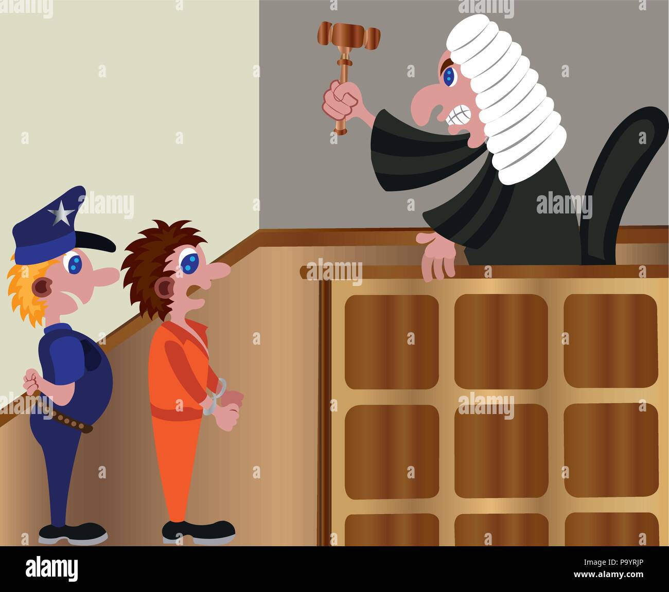 Sentencing and courts Stock Vector Images - Alamy