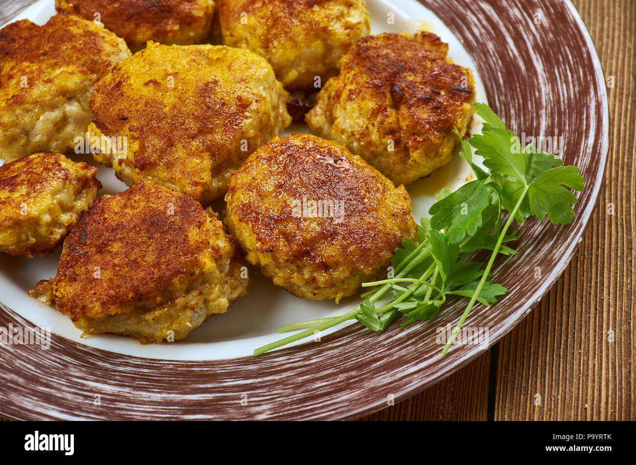 Tunde ke kabab as Buffalo meat galouti kebab, Awadhi cuisine Stock ...