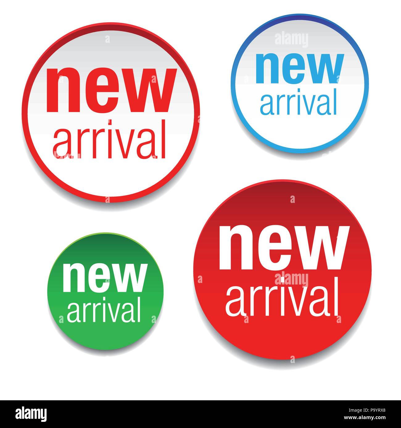 New Arrival label tag set vector Stock Vector Image & Art - Alamy
