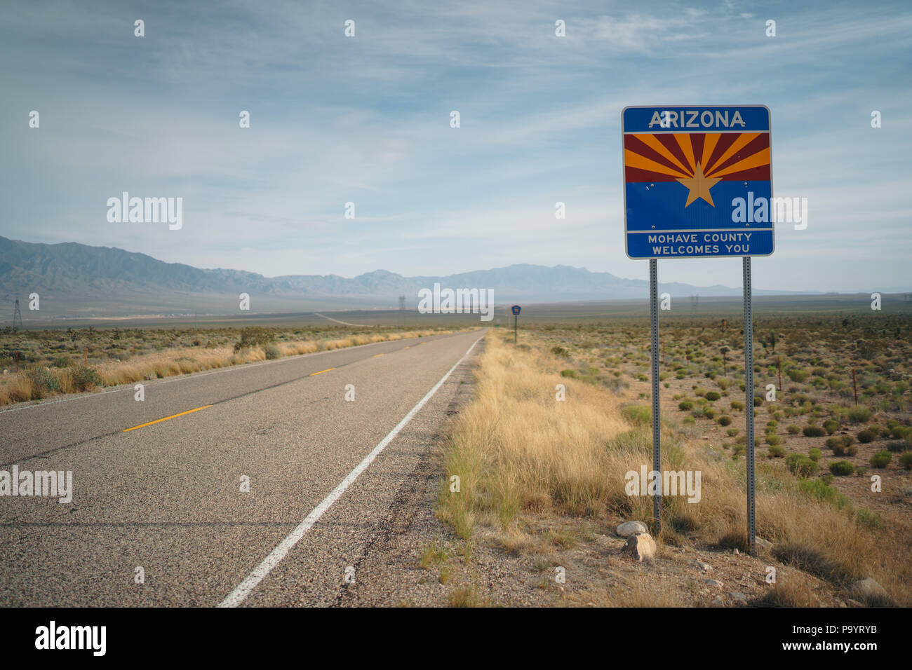 Arizona state sign Stock Photo - Alamy