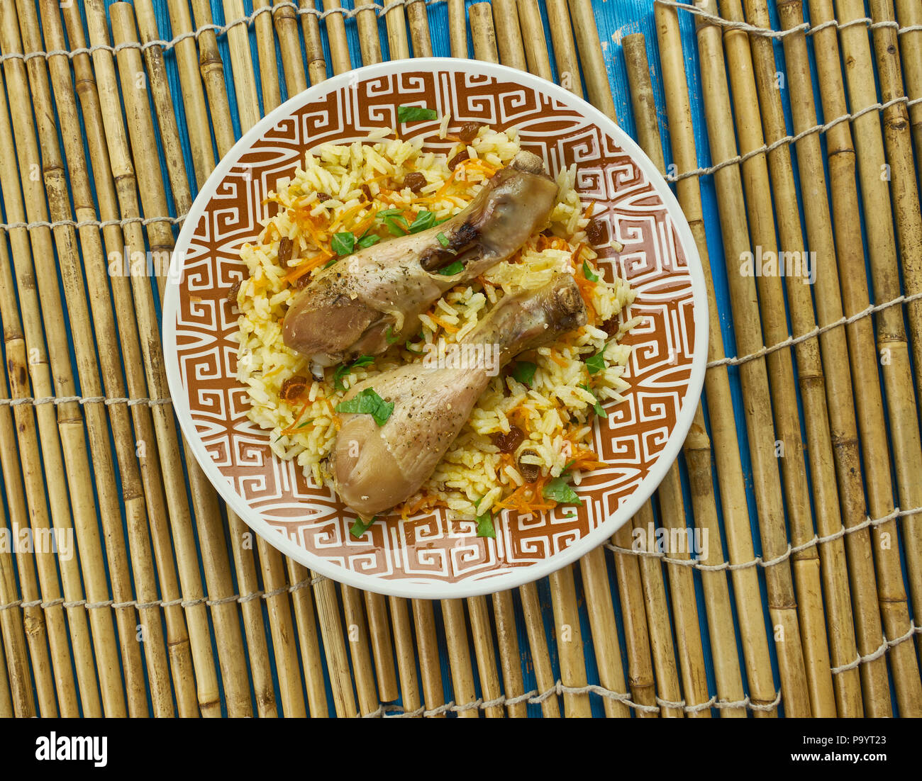 Chicken Kabuli - Pulao Afghanistan, Murgh Kabuli Muscat Style Stock ...