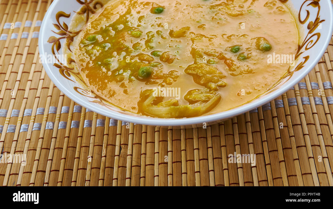Nimona curry - Potatoes , Green pea curry Stock Photo - Alamy