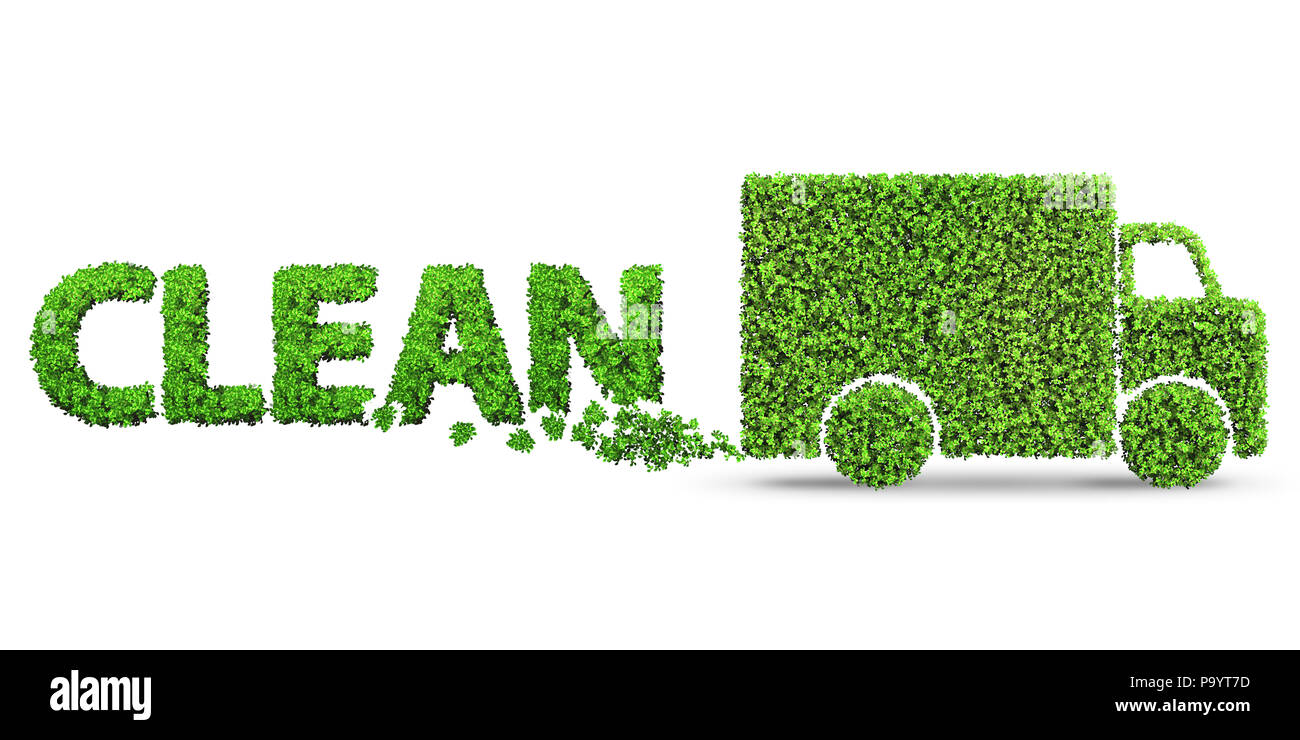 Concept of clean fuel and eco friendly cars - 3d rendering Stock Photo ...