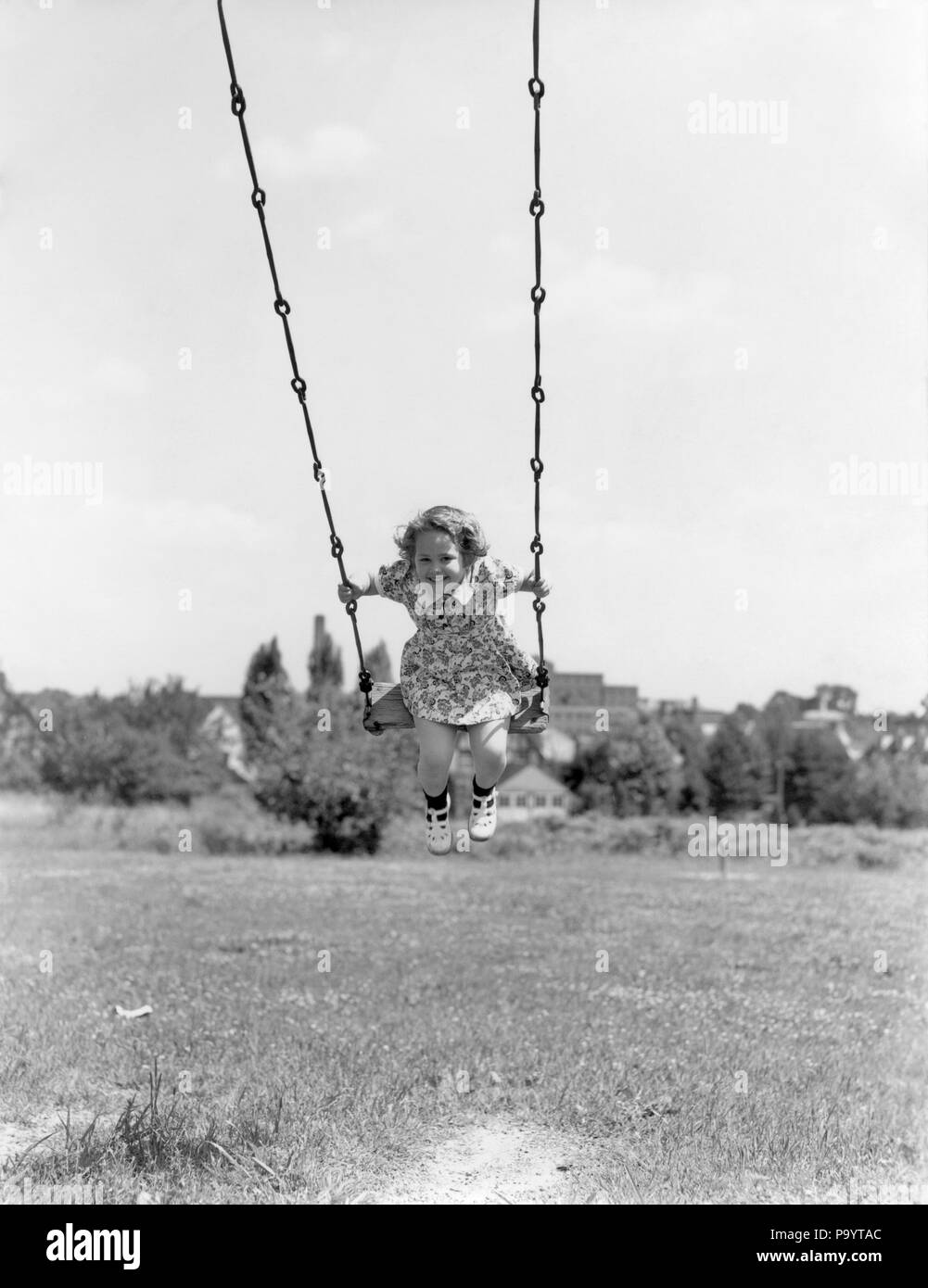 Children playing playground 1940s hi-res stock photography and images ...