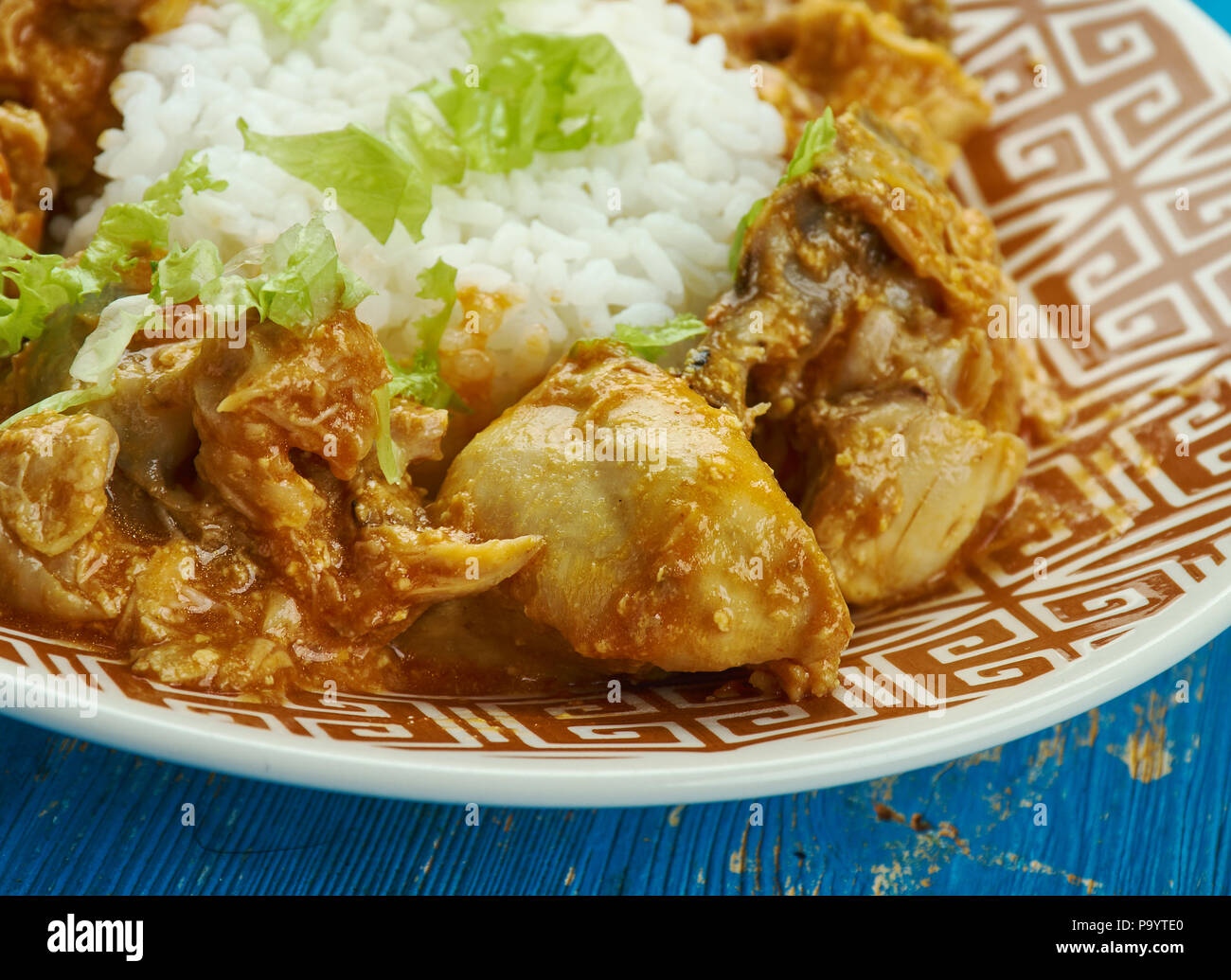 Colombo de poulet, Chicken with Indian colombo sauce. Guyanese cuisin ...