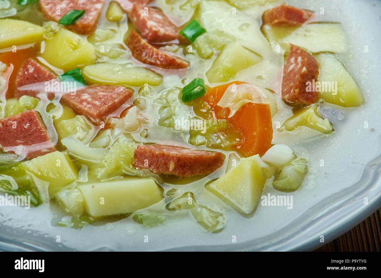 Soupe au choux - French Cabbage Soup, French cuisine Stock Photo - Alamy