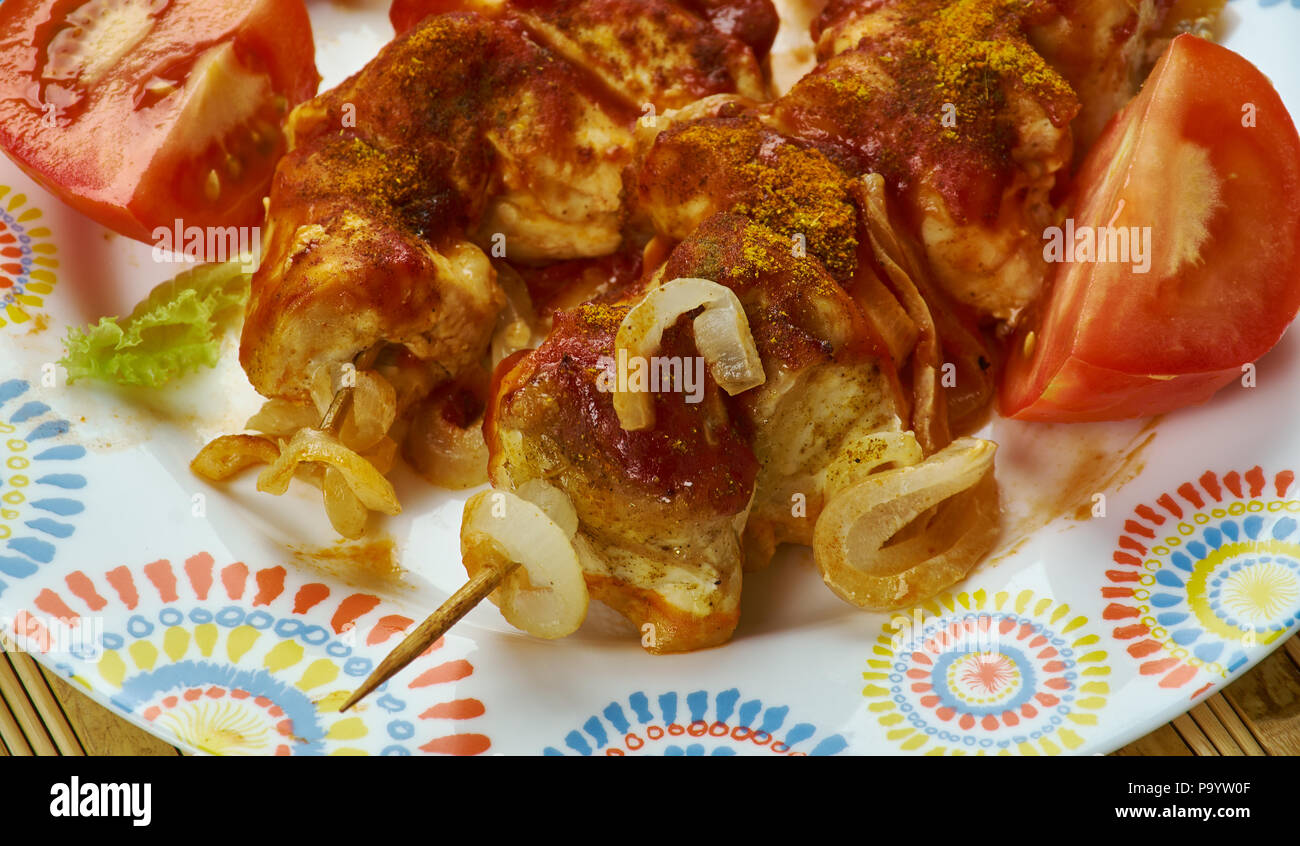 Tandoori Chaap Tikka Dry , dish is popular in North India Stock Photo ...