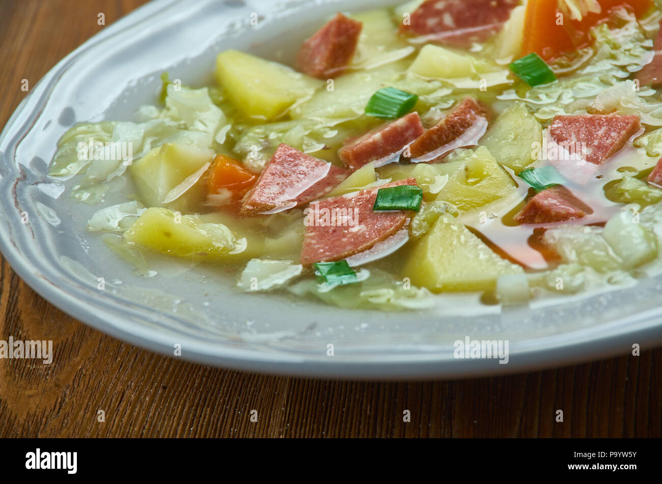 Soupe au choux - French Cabbage Soup, French cuisine Stock Photo - Alamy