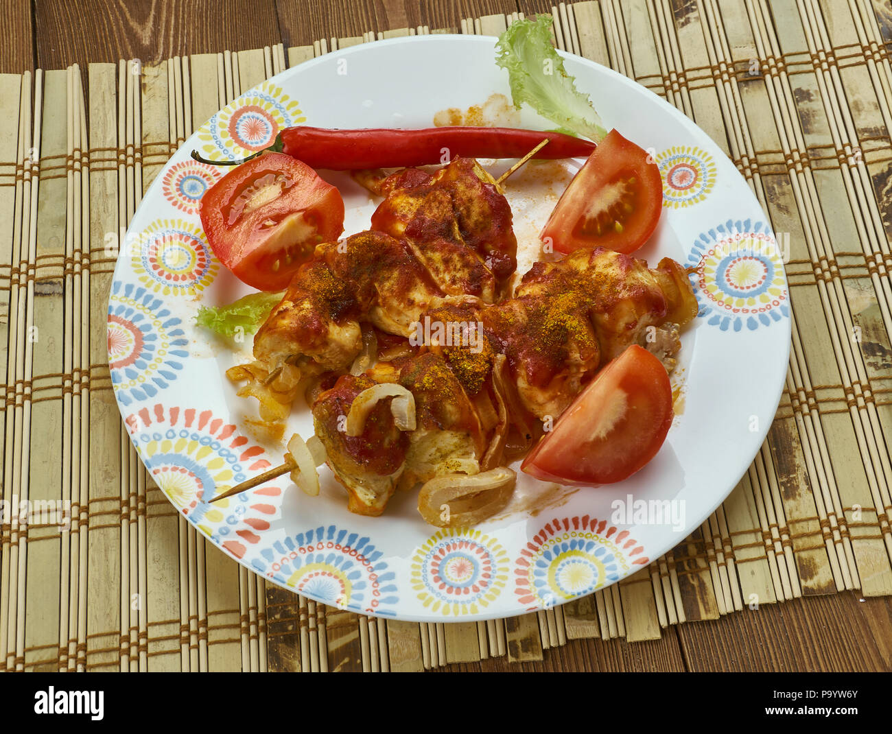 Tandoori Chaap Tikka Dry , dish is popular in North India Stock Photo ...