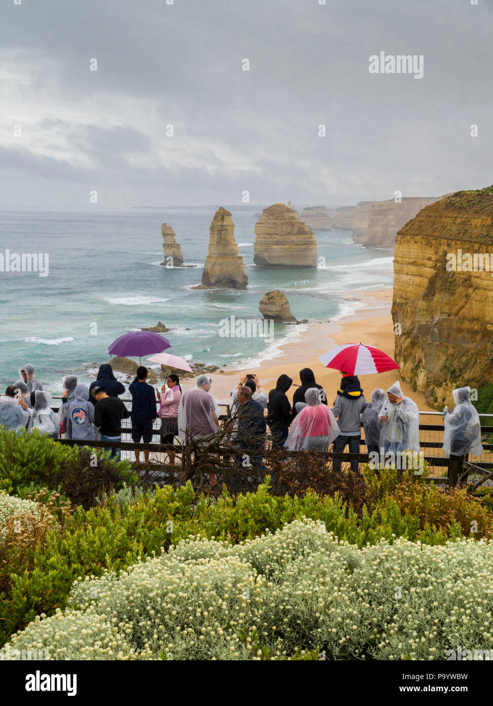 The Twelve Apostles limestone rock formations by the Great Ocean Road ...