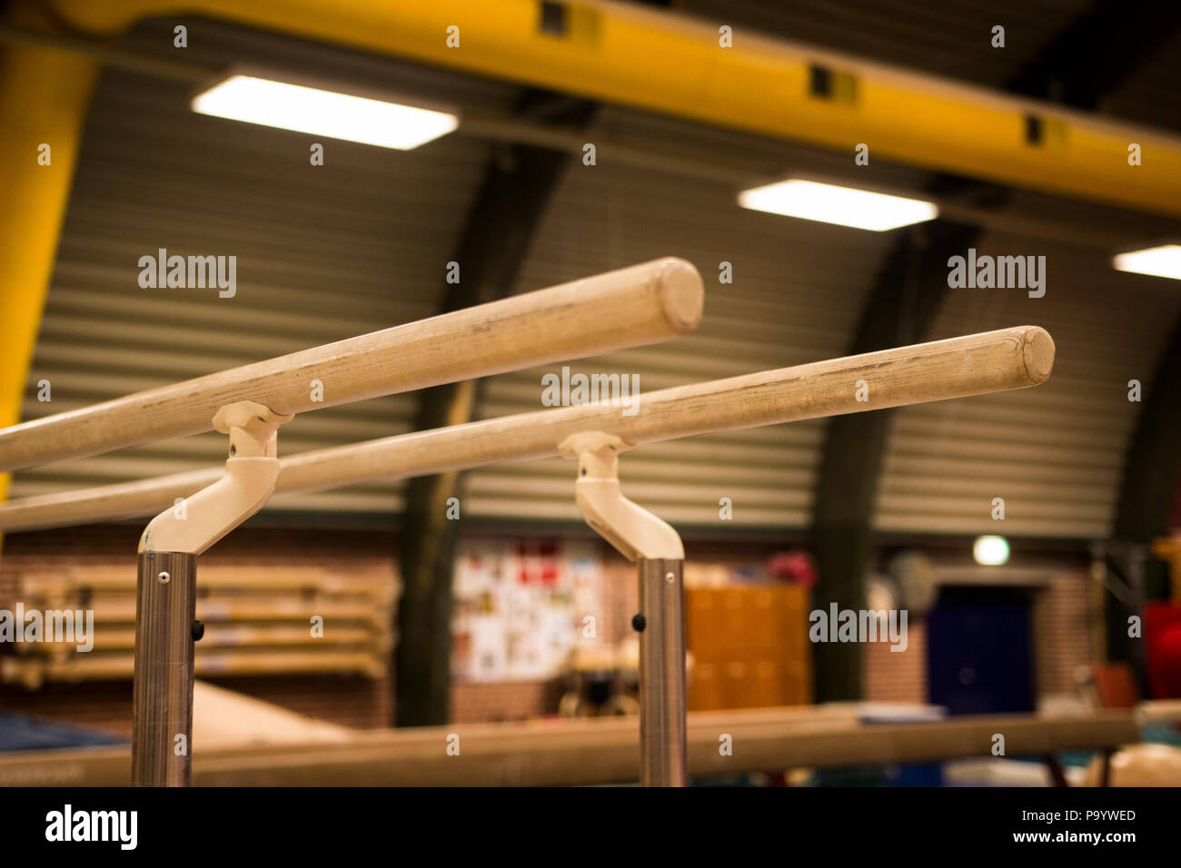 Gymnastic equipment in a gymnastic center Stock Photo - Alamy