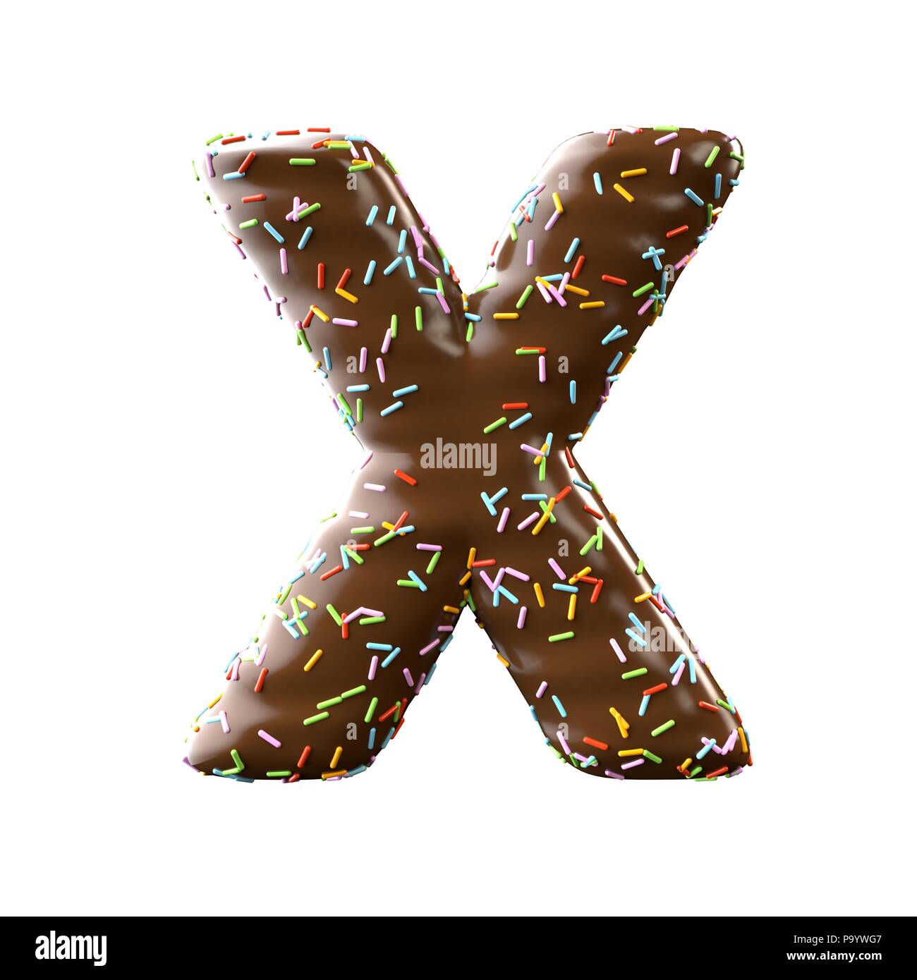 chocolate letter X Isolated on white background Stock Photo - Alamy