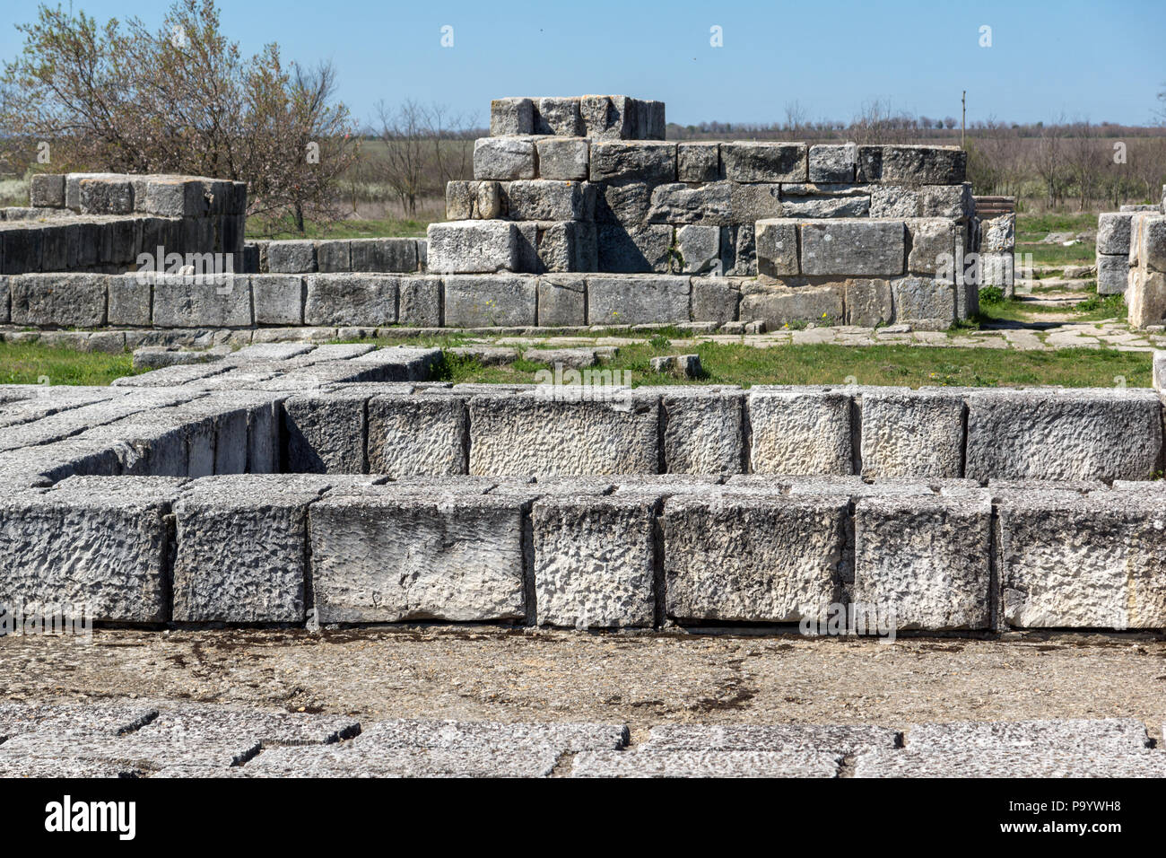 Ruins of The capital city of the First Bulgarian Empire medieval ...