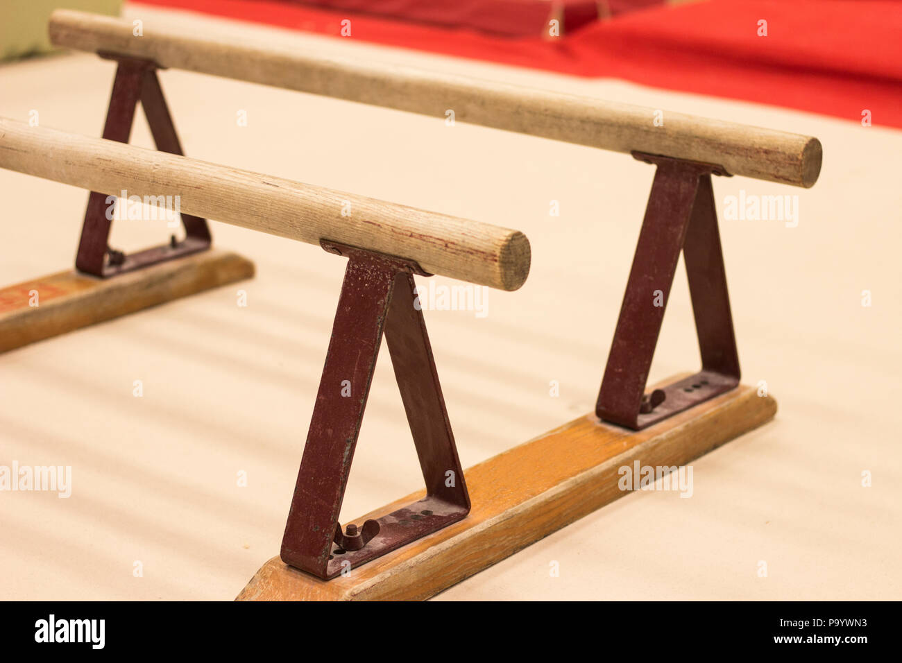 Gymnastic equipment in a gymnastic center Stock Photo - Alamy