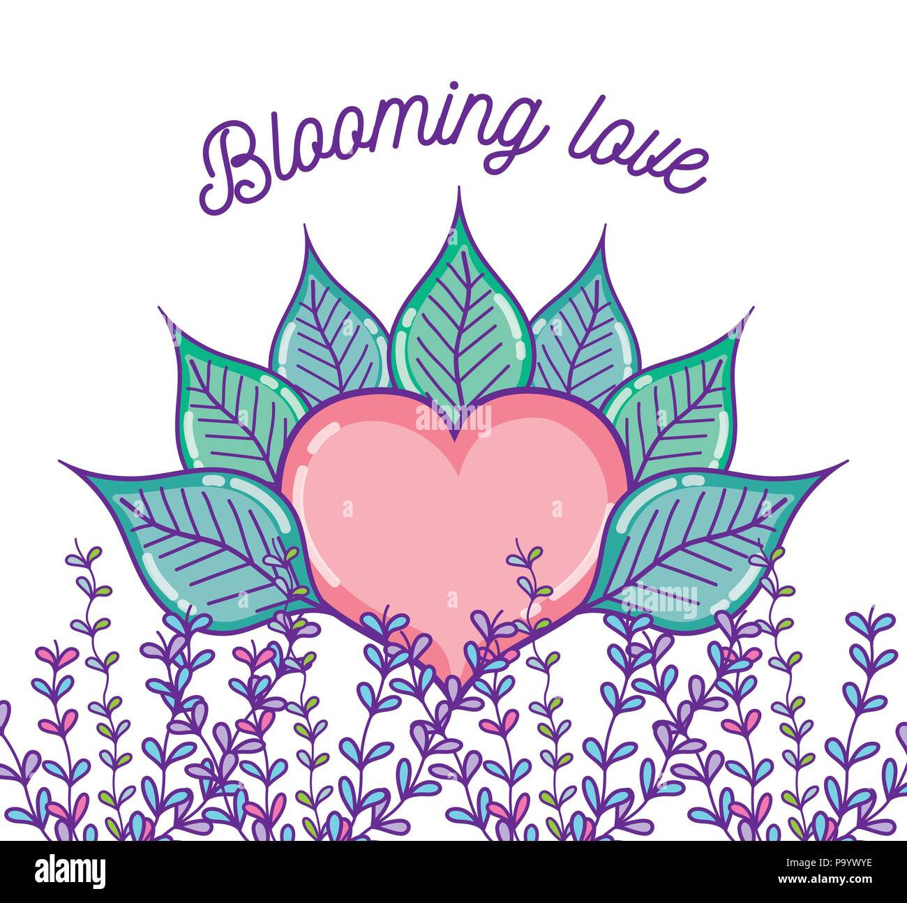 Blooming love cartoons Stock Vector Image & Art - Alamy