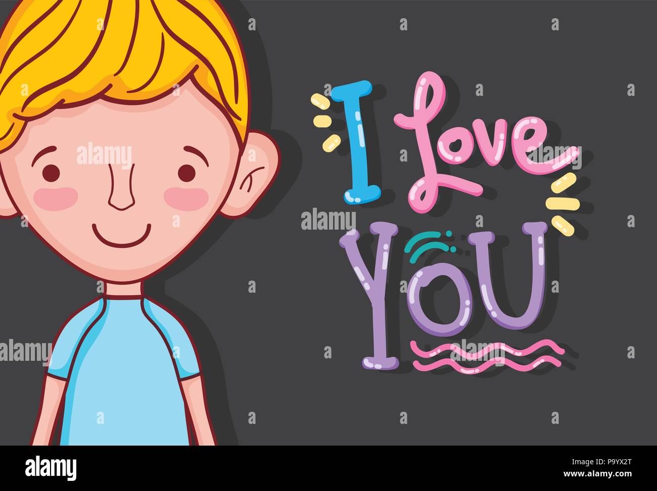 I love you card Stock Vector Image & Art - Alamy