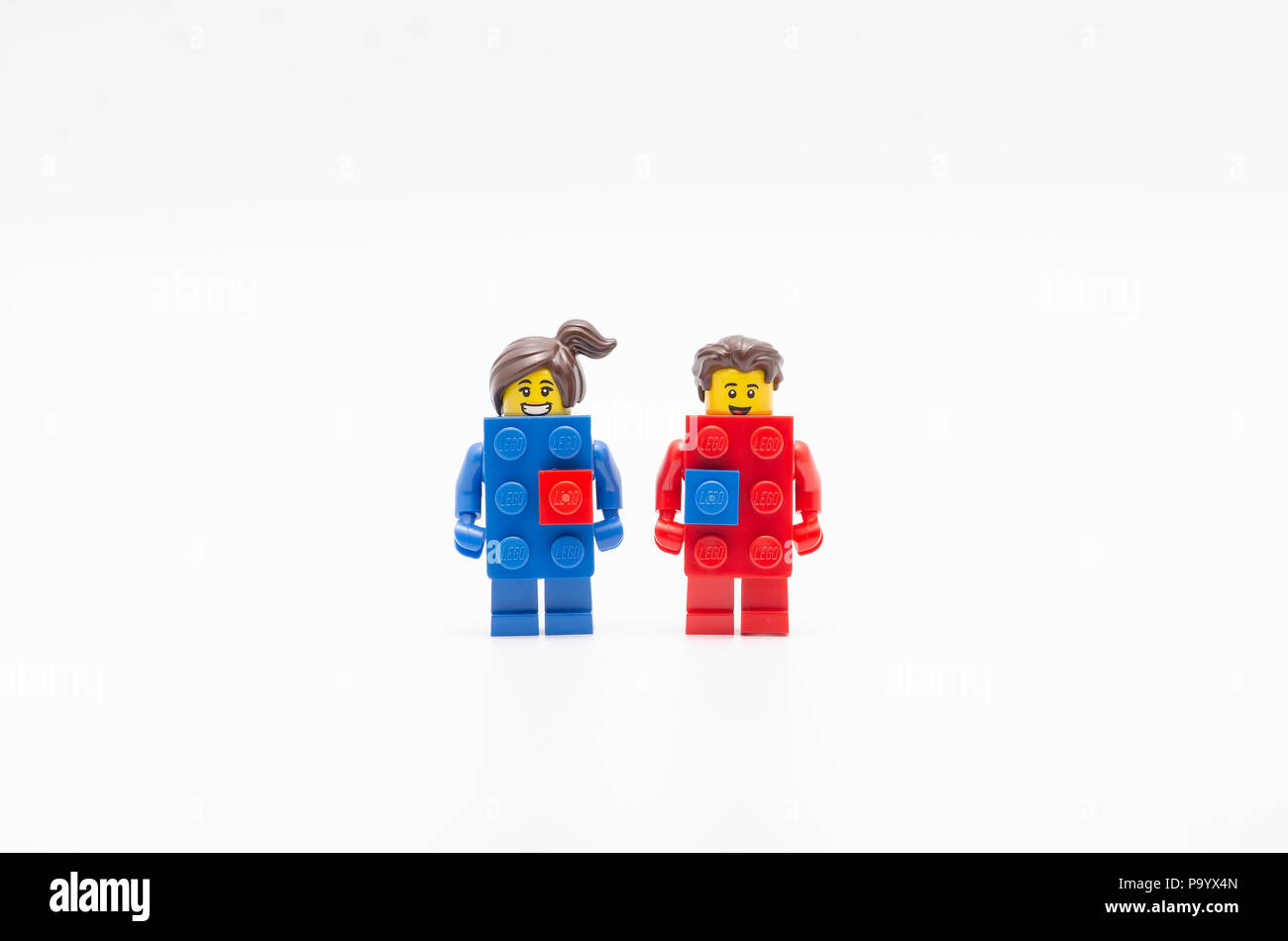 lego red and blue brick . Lego minifigures are manufactured by The Lego ...