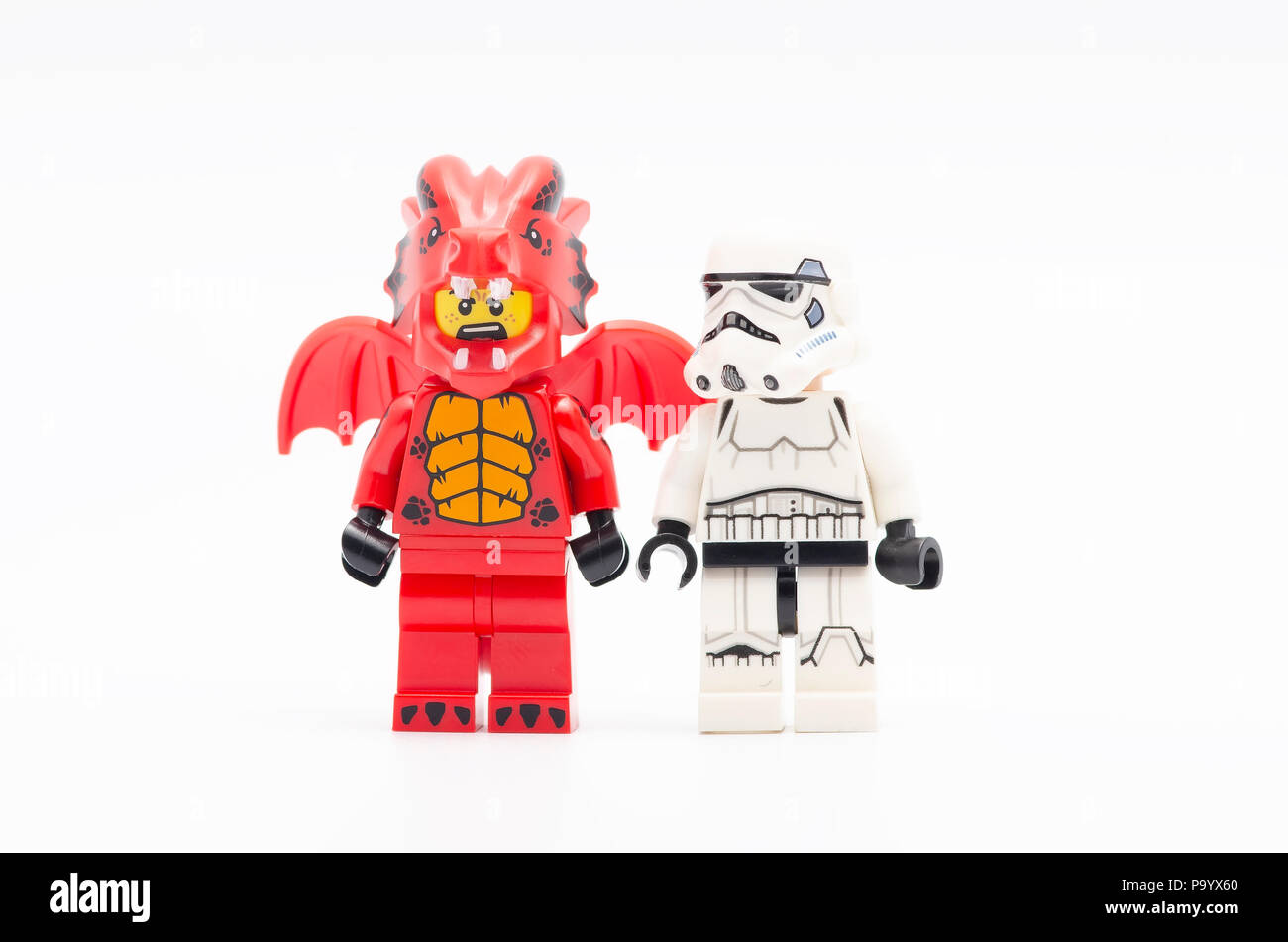 lego storm trooper with dragon suit guy. Lego minifigures are ...