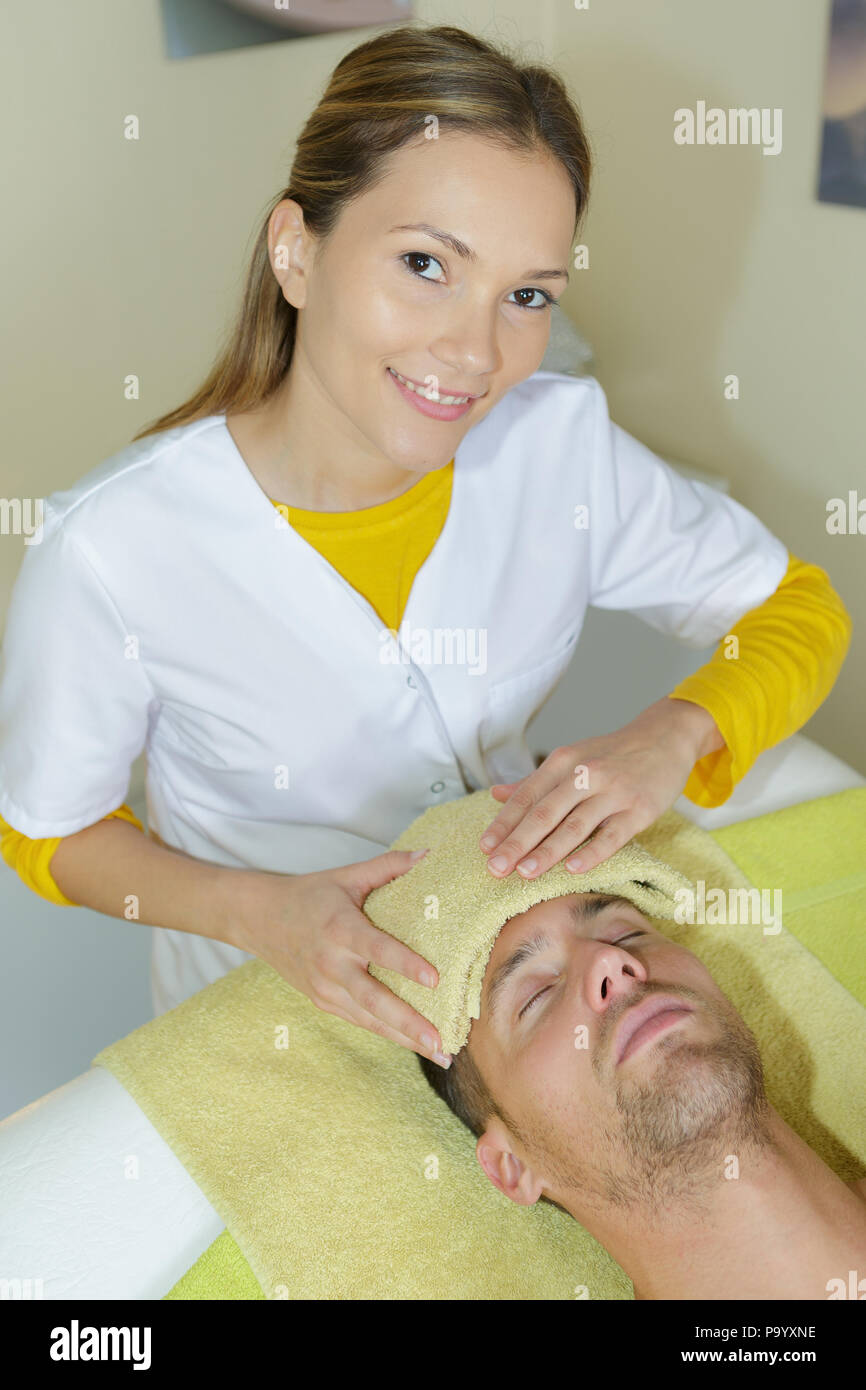 spa treatment for men Stock Photo - Alamy