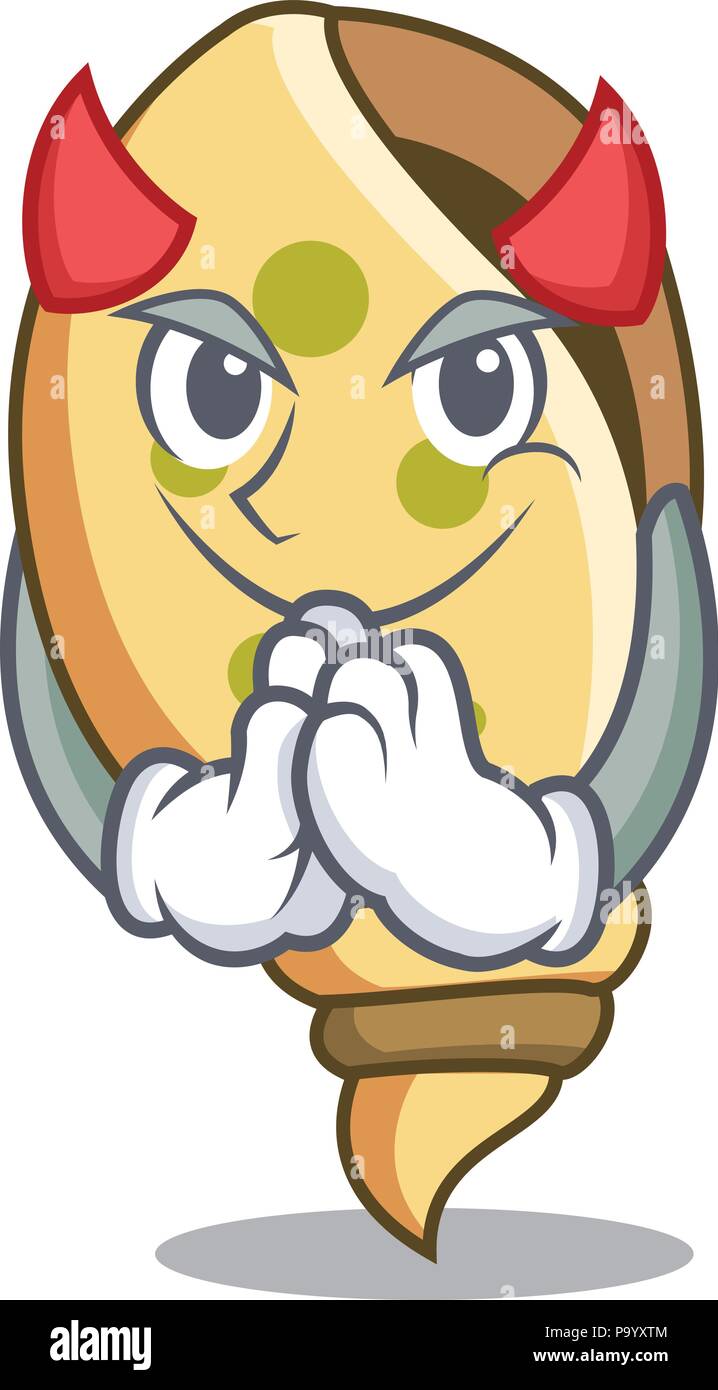 Devil sea shell mascot cartoon Stock Vector Image & Art - Alamy