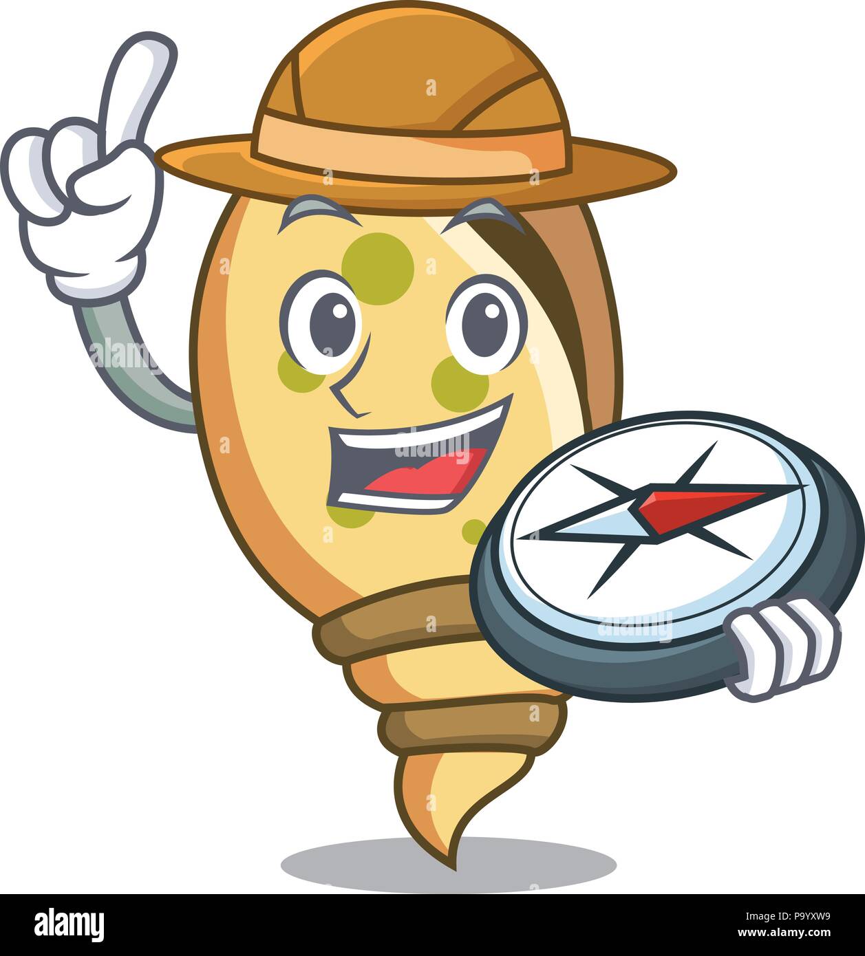 Explorer sea shell mascot cartoon Stock Vector Image & Art - Alamy