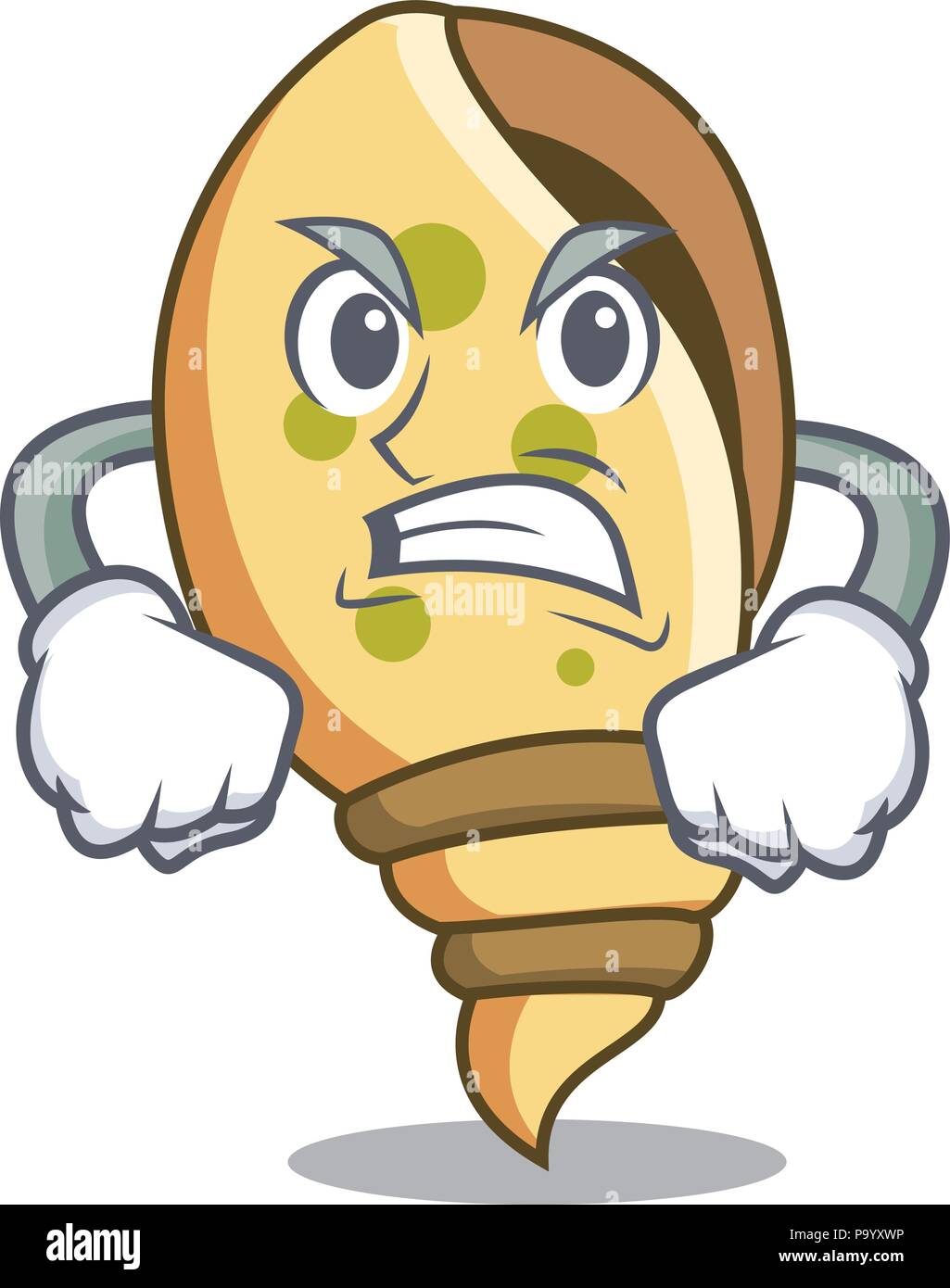 Angry sea shell mascot cartoon Stock Vector Image & Art - Alamy