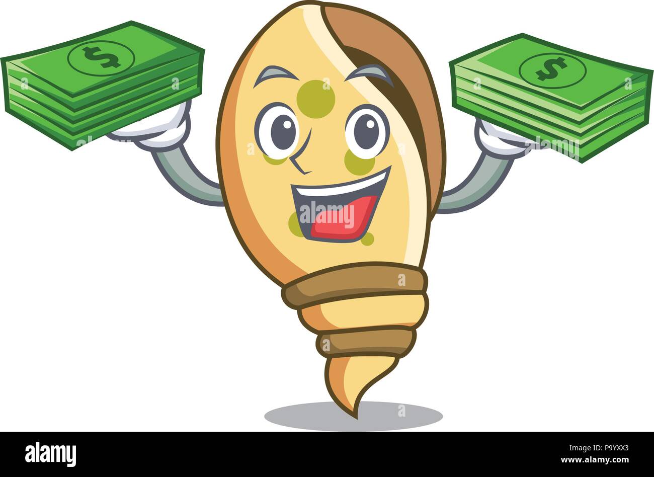 With money bag sea shell mascot cartoon Stock Vector Image & Art - Alamy