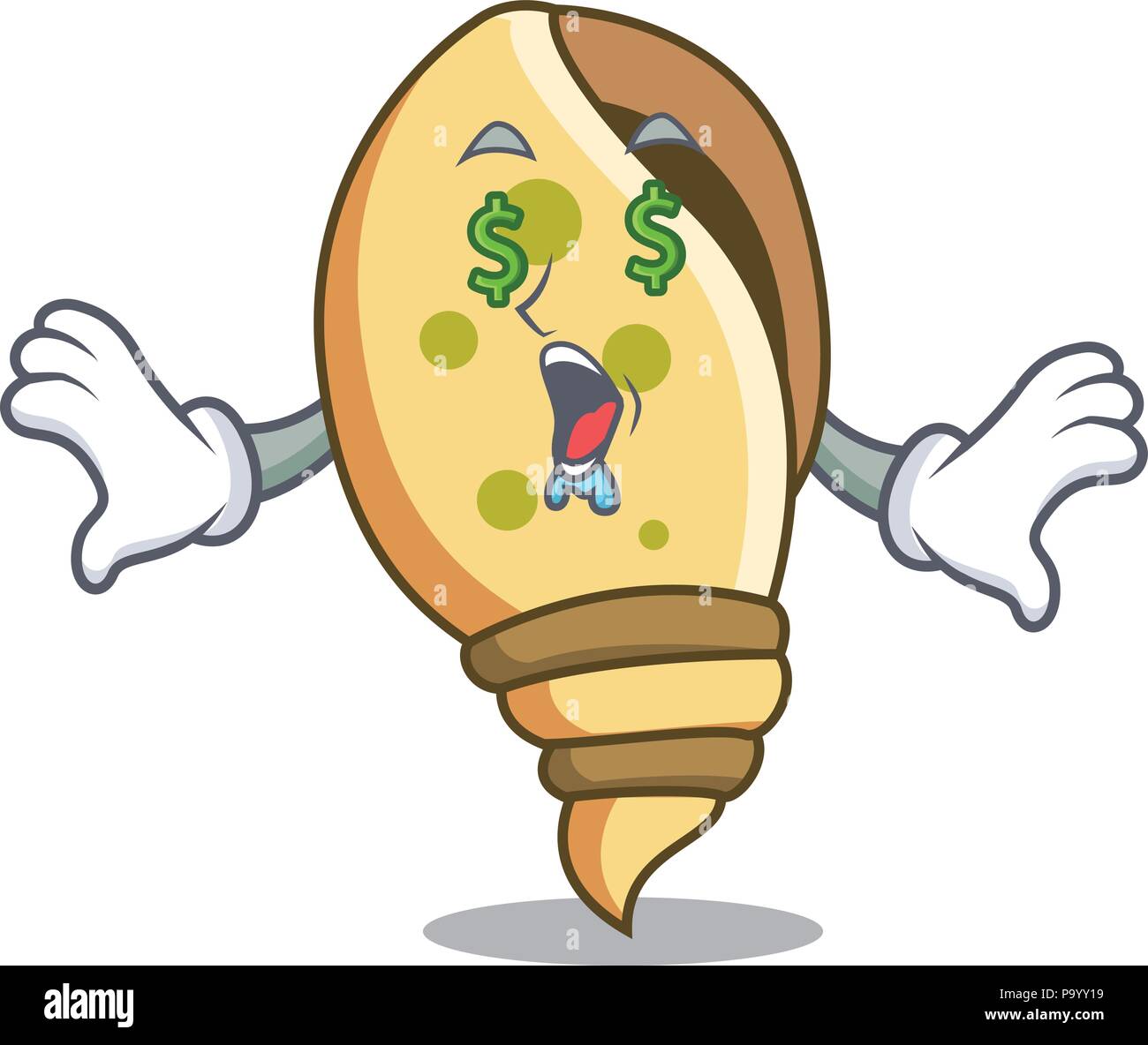 Money eye sea shell mascot cartoon Stock Vector Image & Art - Alamy