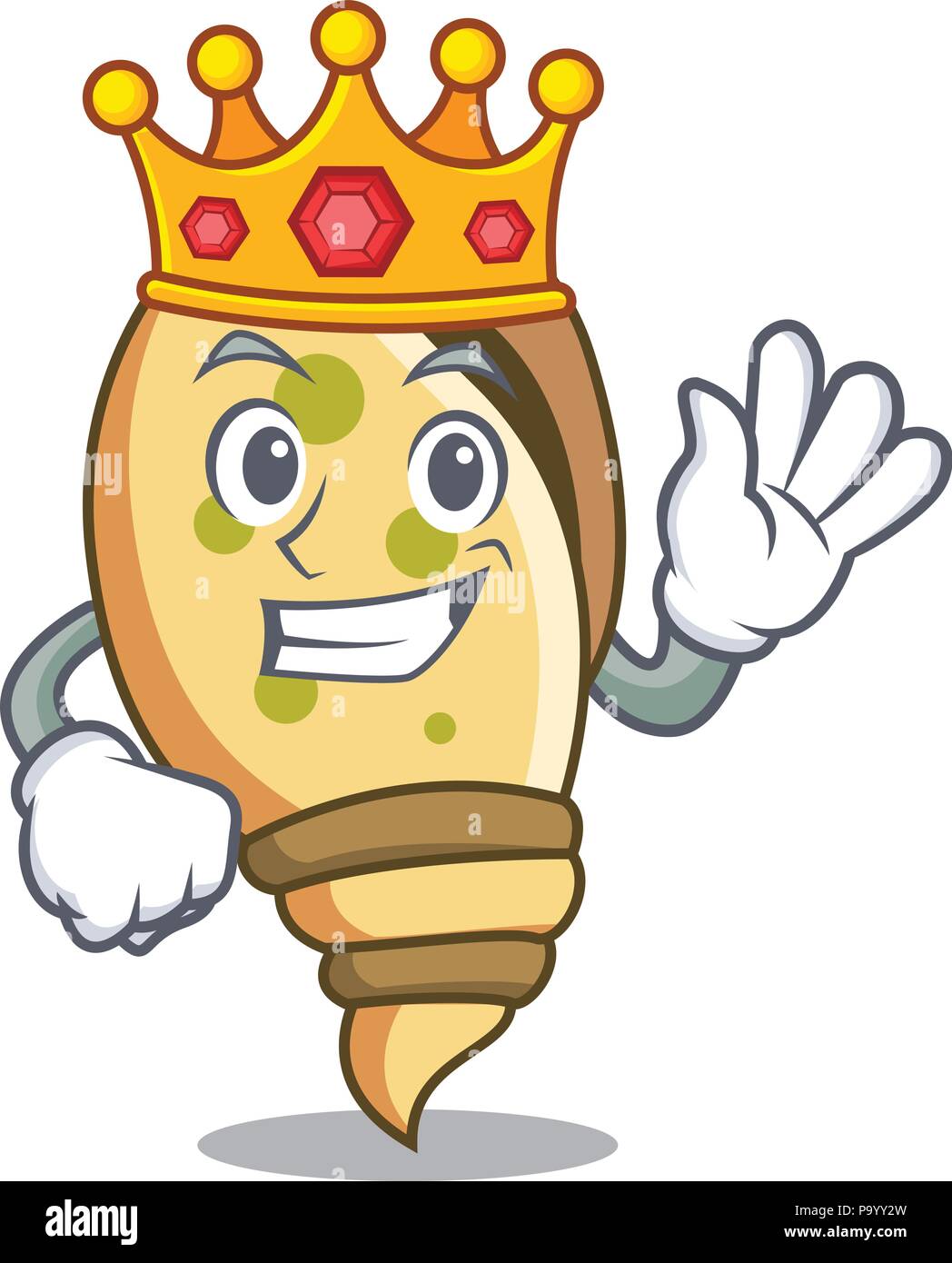 King sea shell mascot cartoon Stock Vector Image & Art - Alamy